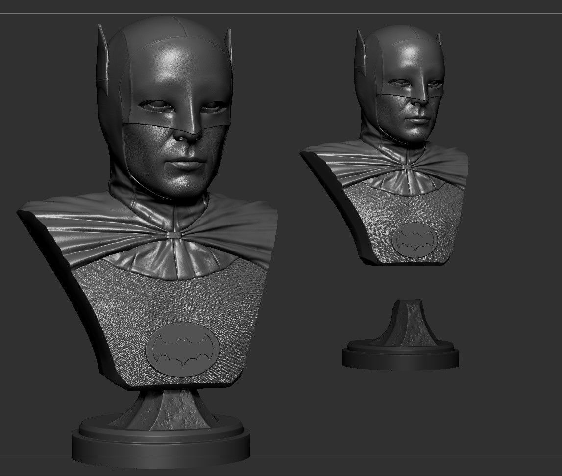 Adam West- Batman Bust 3D model 3D printable | CGTrader
