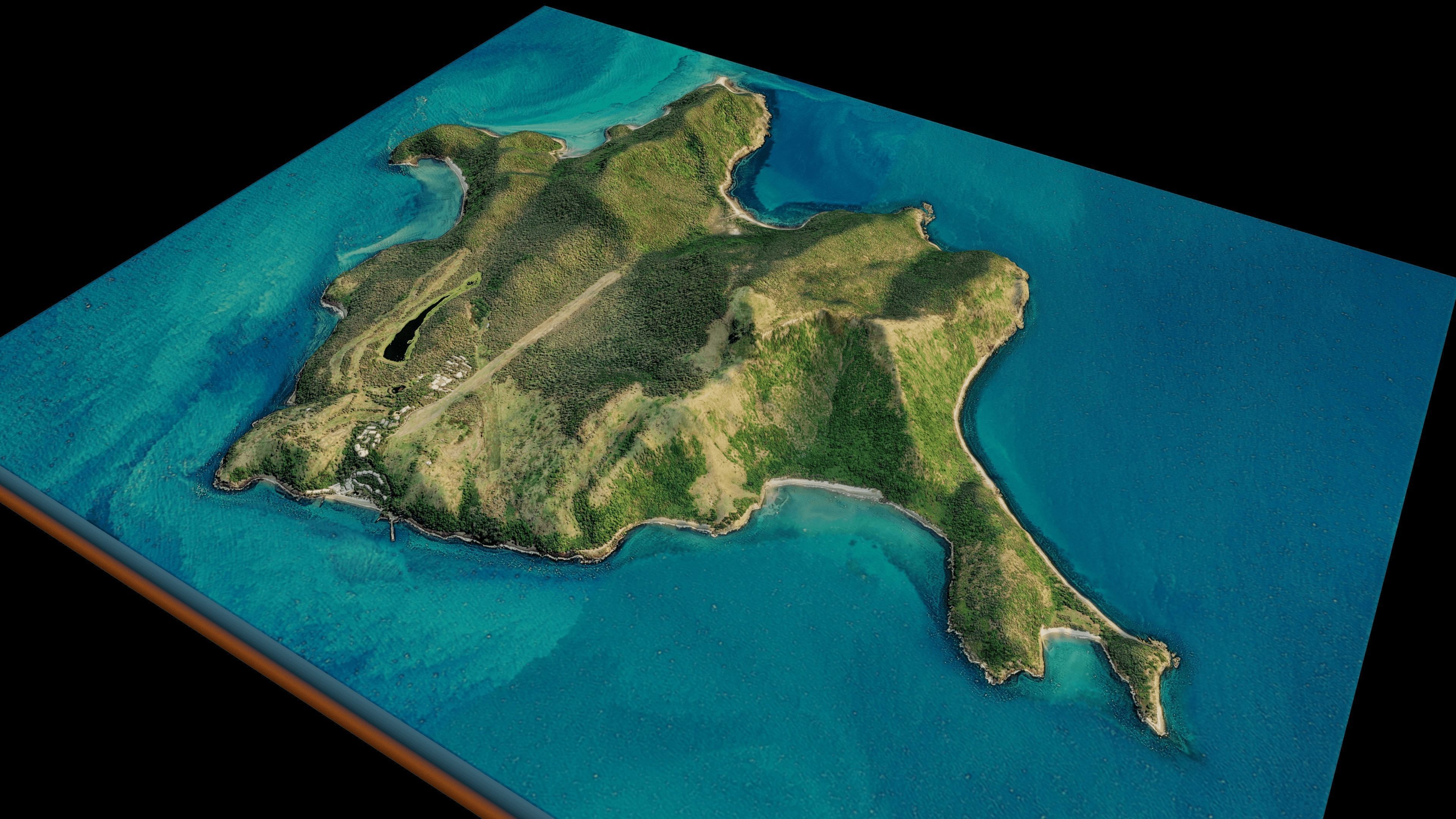 3D model Lindeman Island 3d model terrain VR / AR / low-poly | CGTrader