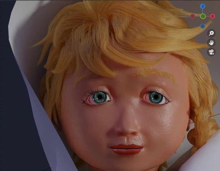 3D model EMMA - the promised neverland character Rigged and animated VR ...