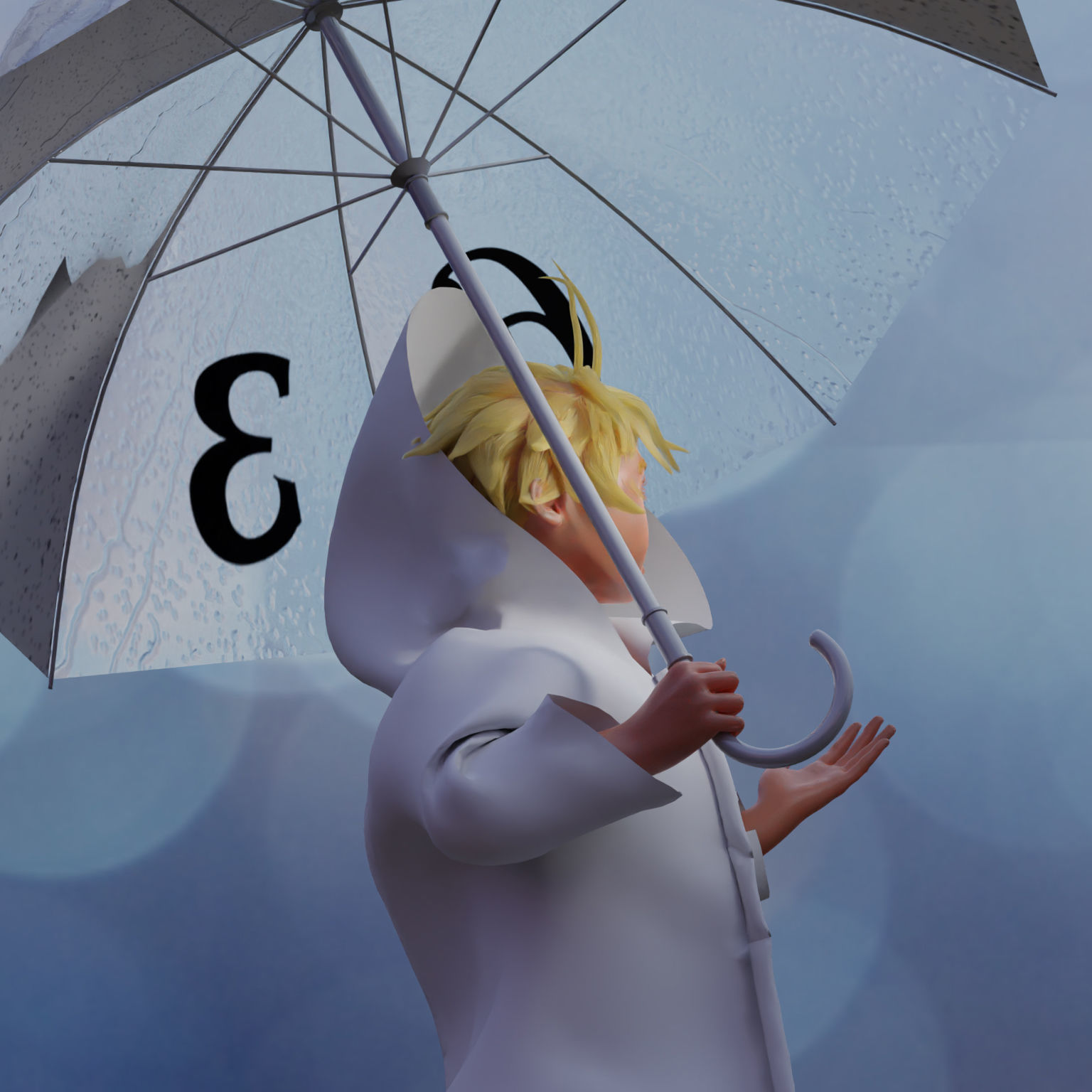 3D model EMMA - the promised neverland character Rigged and animated VR ...