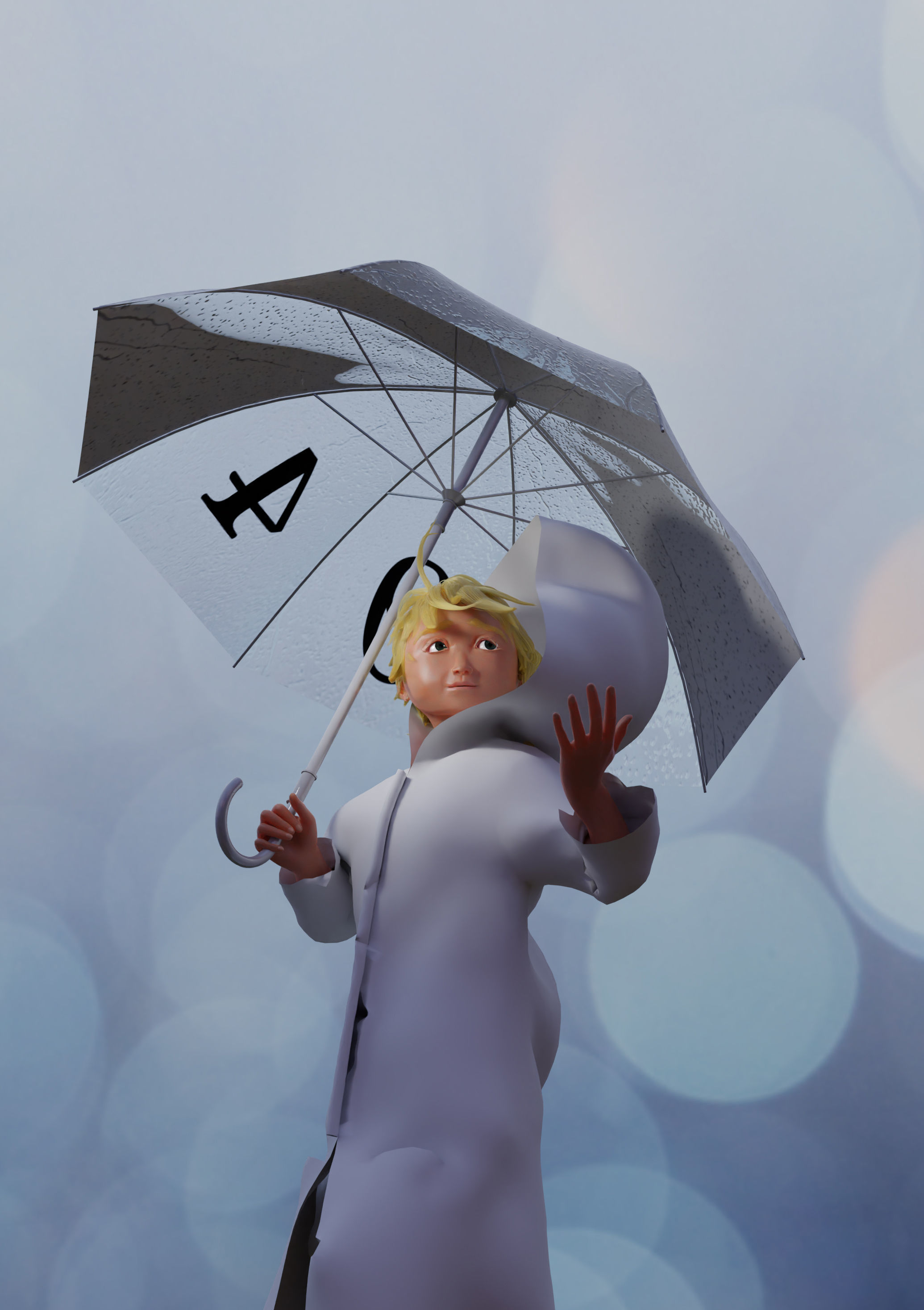 3D model EMMA - the promised neverland character Rigged and animated VR ...