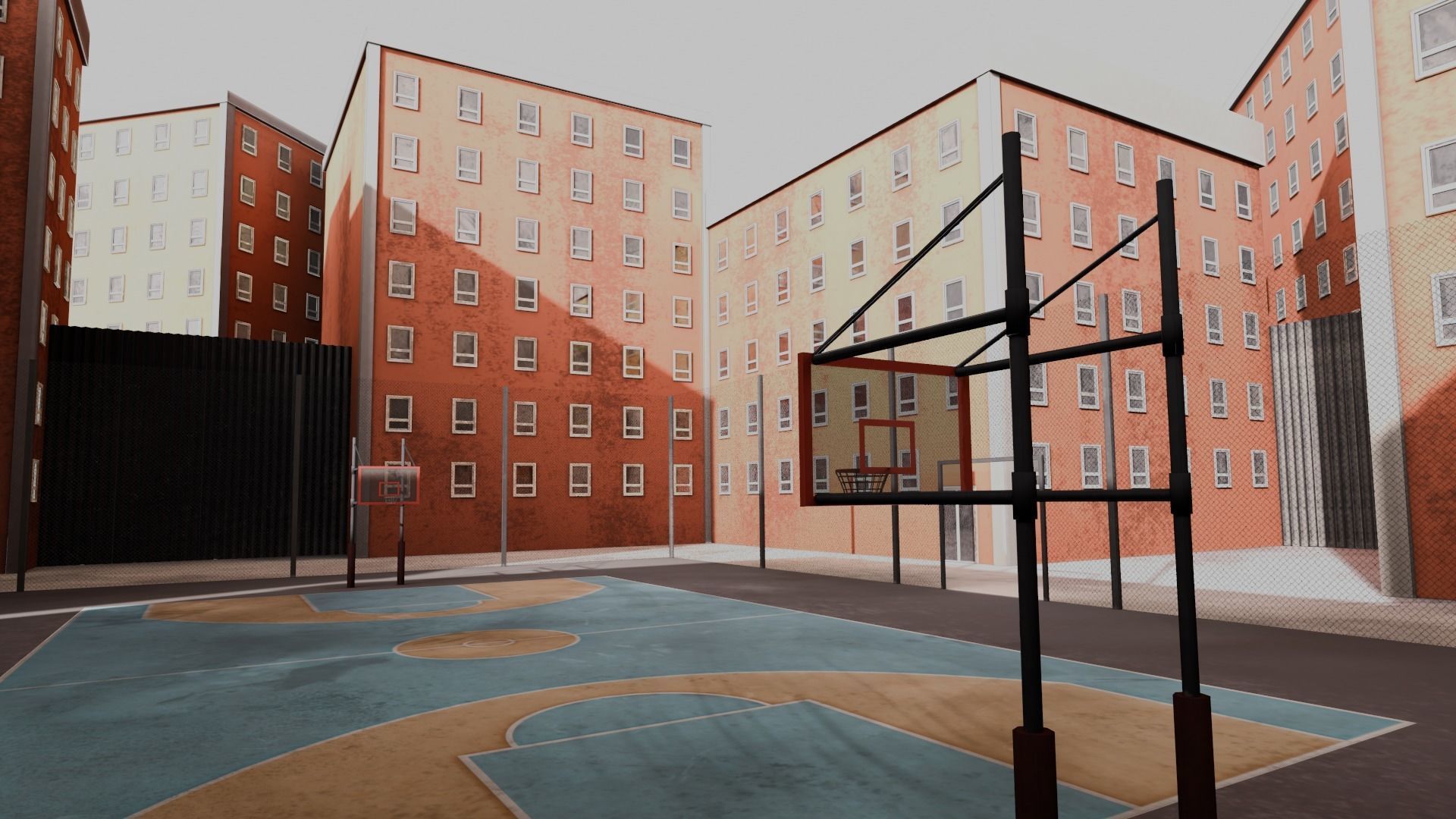 VR Basketball Court free VR / AR / low-poly 3D model | CGTrader