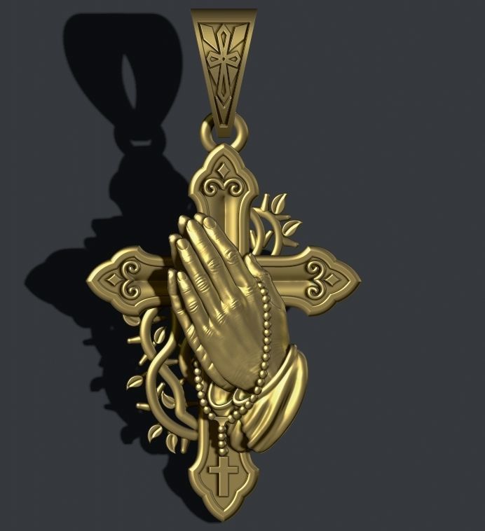 Cross Prayer 3D model 3D printable | CGTrader
