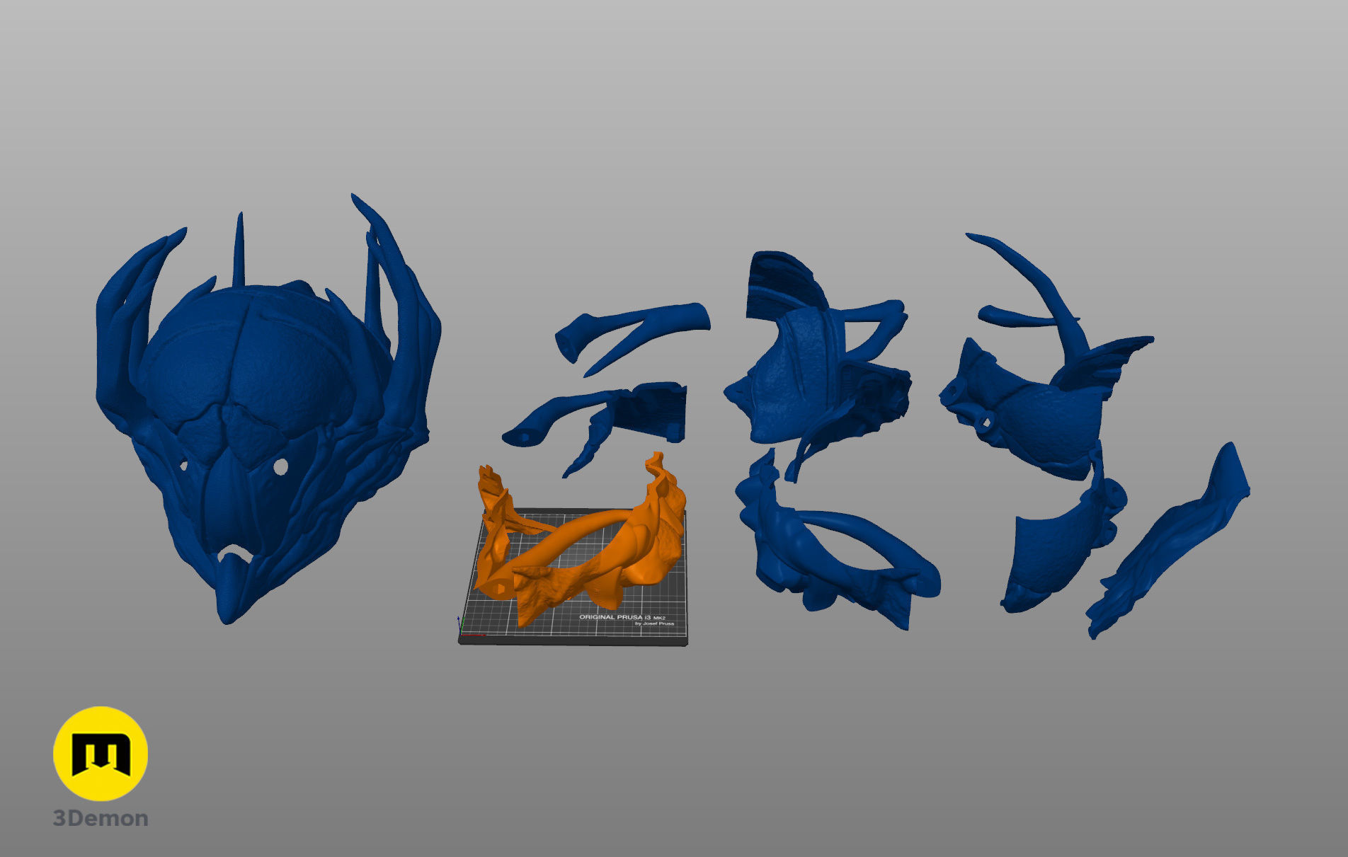 Nidus Prion Helmet - Warframe 3D model 3D printable | CGTrader