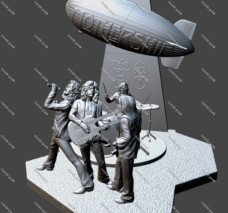 jimmy page - led zeppelin 3dprinting 3D model 3D printable | CGTrader