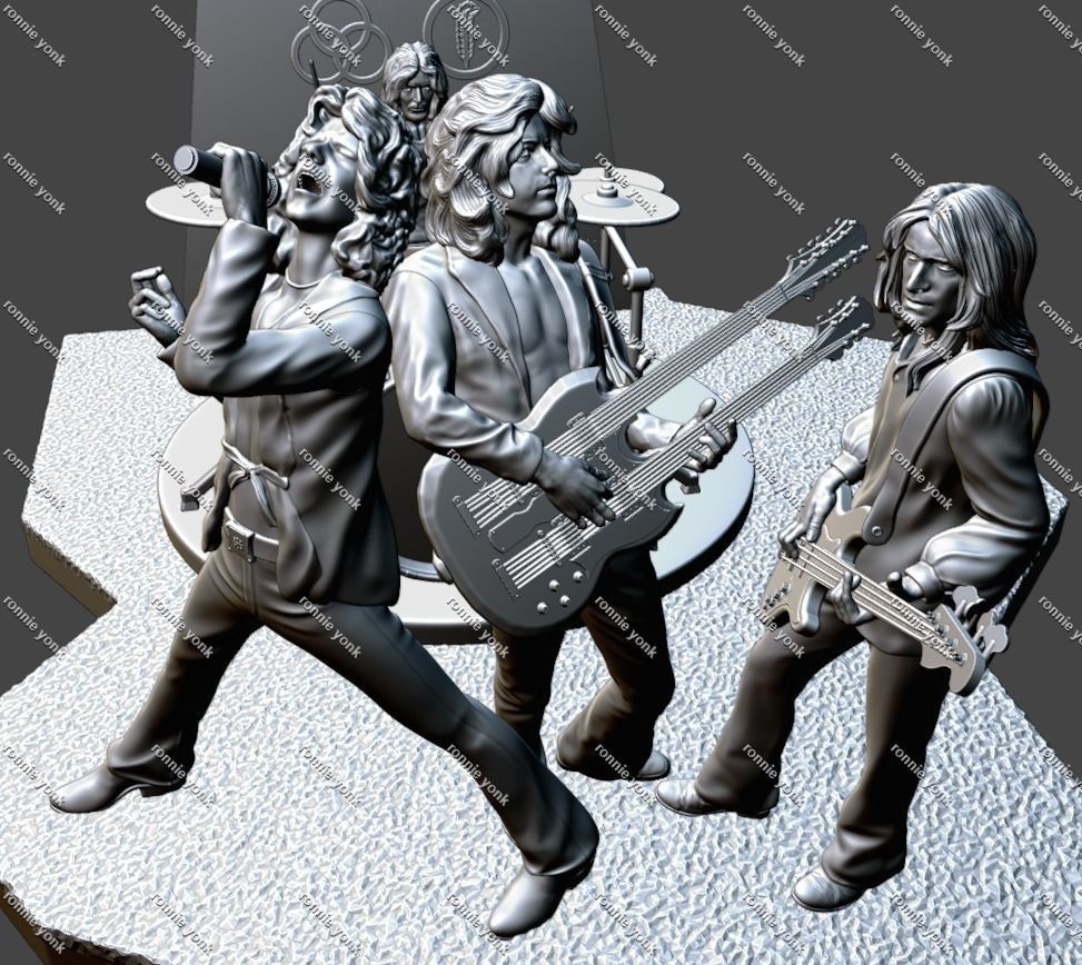 jimmy page - led zeppelin 3dprinting 3D model 3D printable | CGTrader