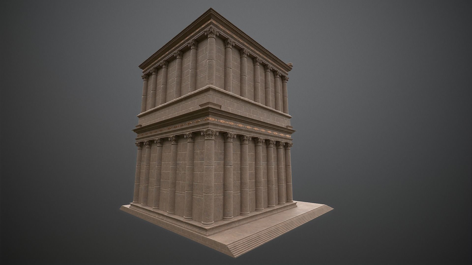 Roman Temple Inspired by Al Kazneh aka The Treasury 3D model | CGTrader