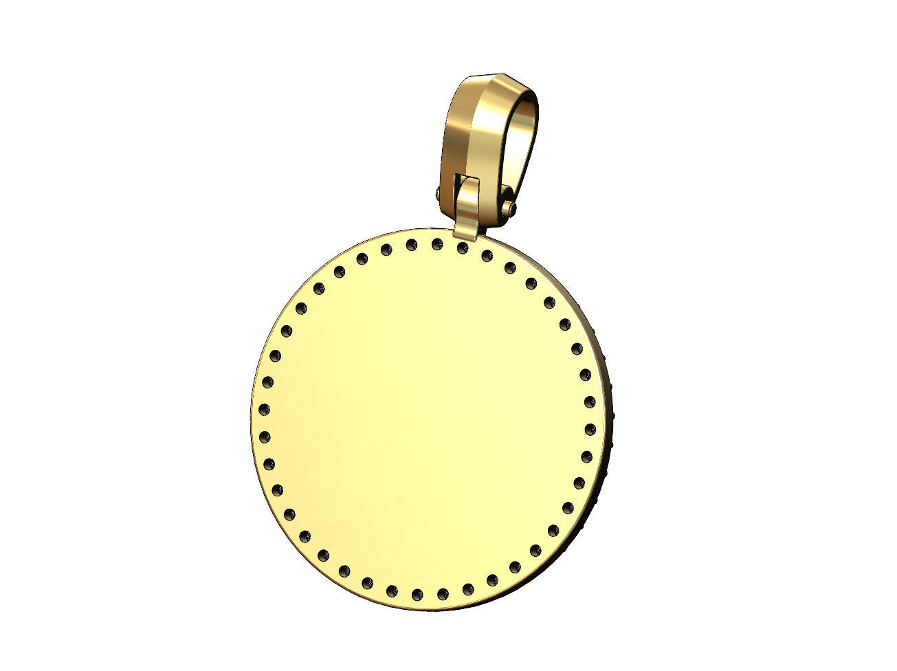 Diamond whale tail coin pendant 3D model 3D printable | CGTrader