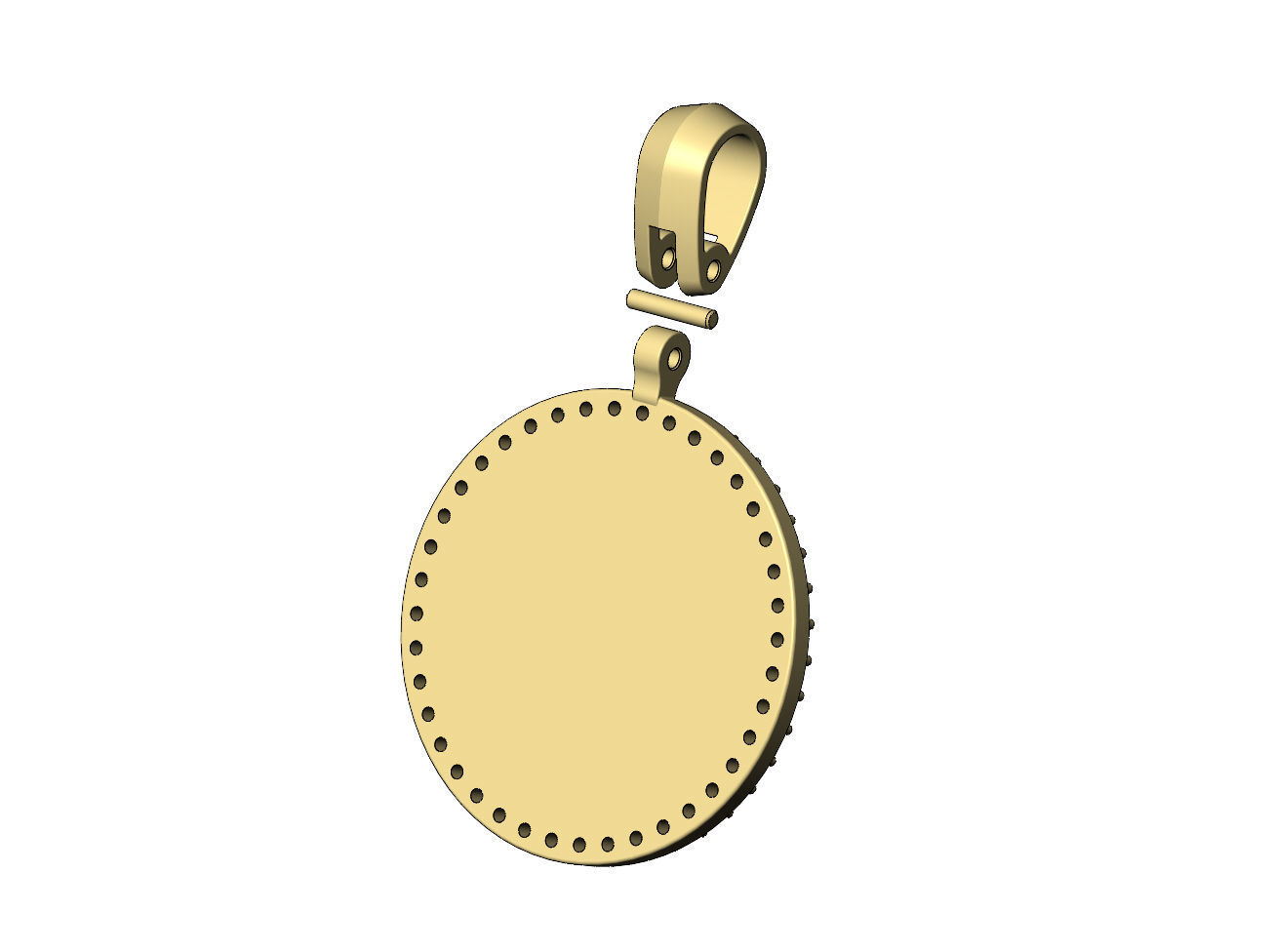 Diamond whale tail coin pendant 3D model 3D printable | CGTrader