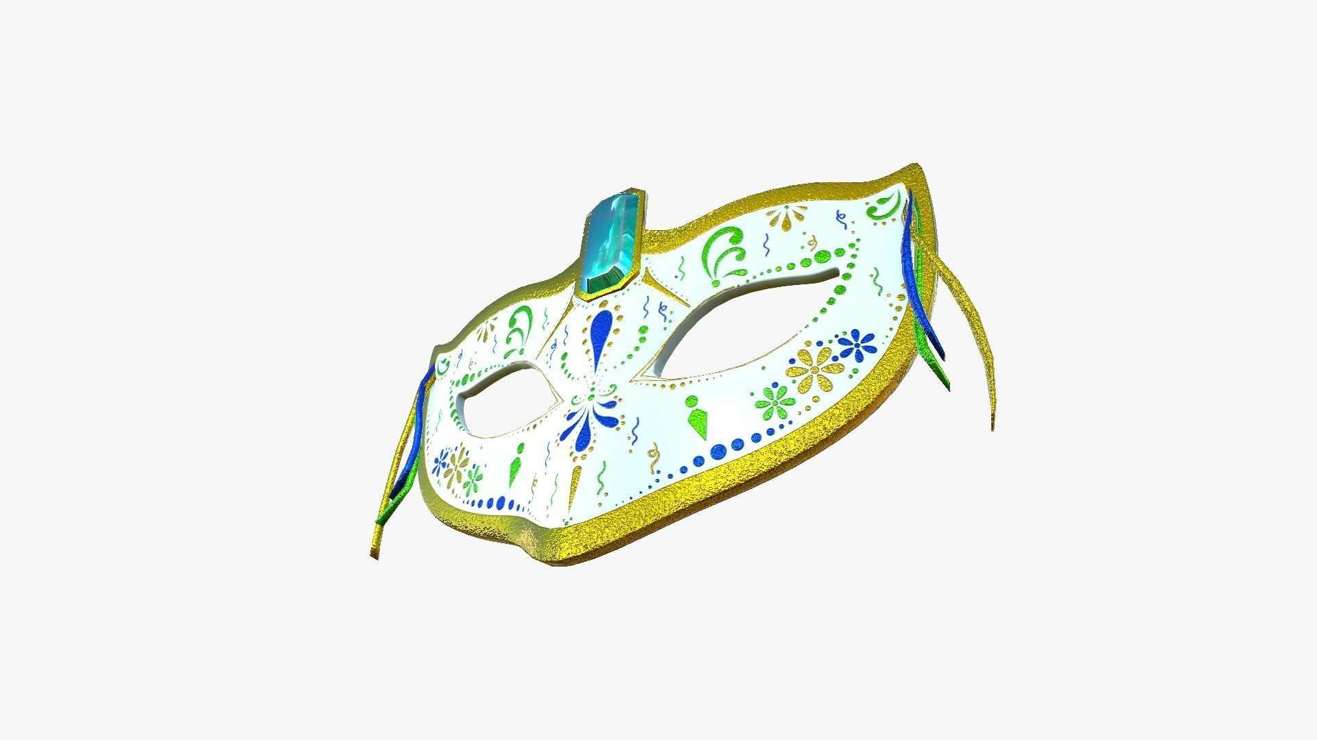 3D model Carnival Mask E03 Brazilian - Costume Character Design VR / AR ...