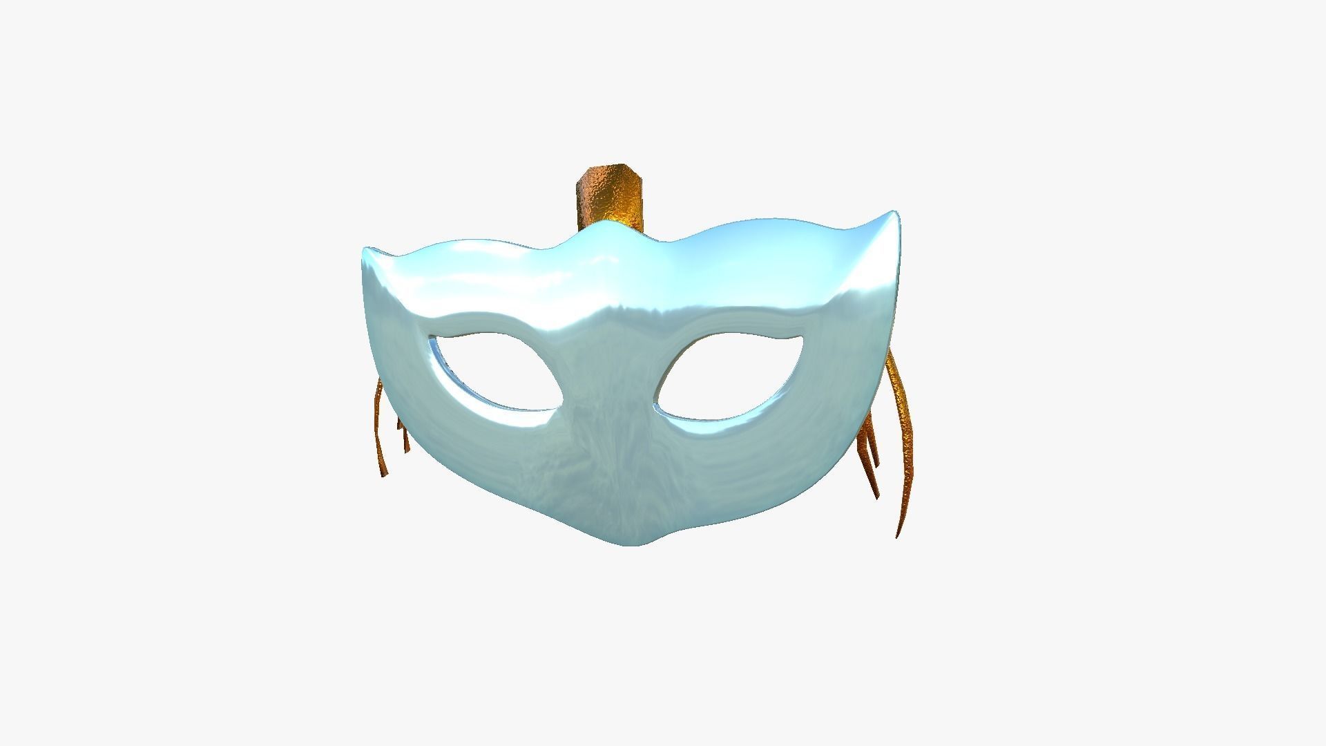 3D model Carnival Mask E07 Blue Orange - Costume Character Design VR ...