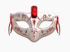 3D model Carnival Mask E11 White Red - Costume Character Design VR / AR / low-poly | CGTrader
