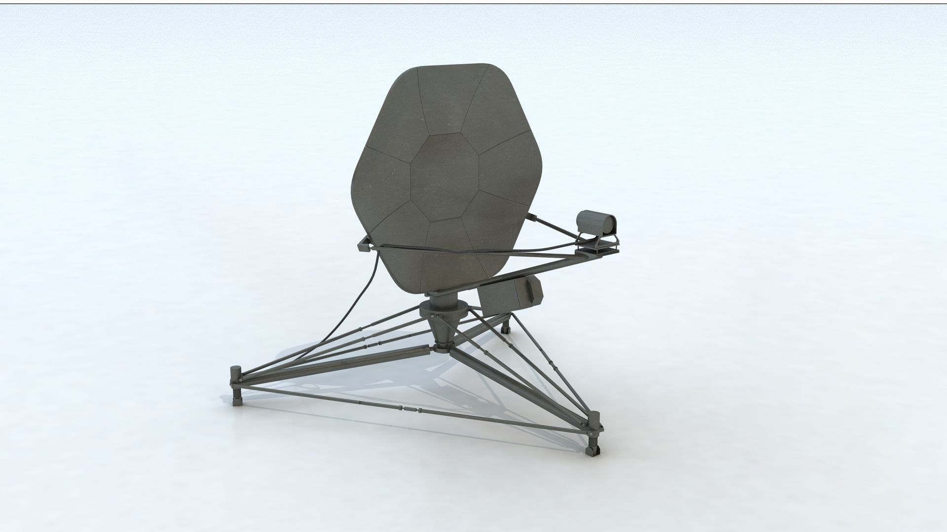 Reacher Satellite Ground Terminal 3D model | CGTrader