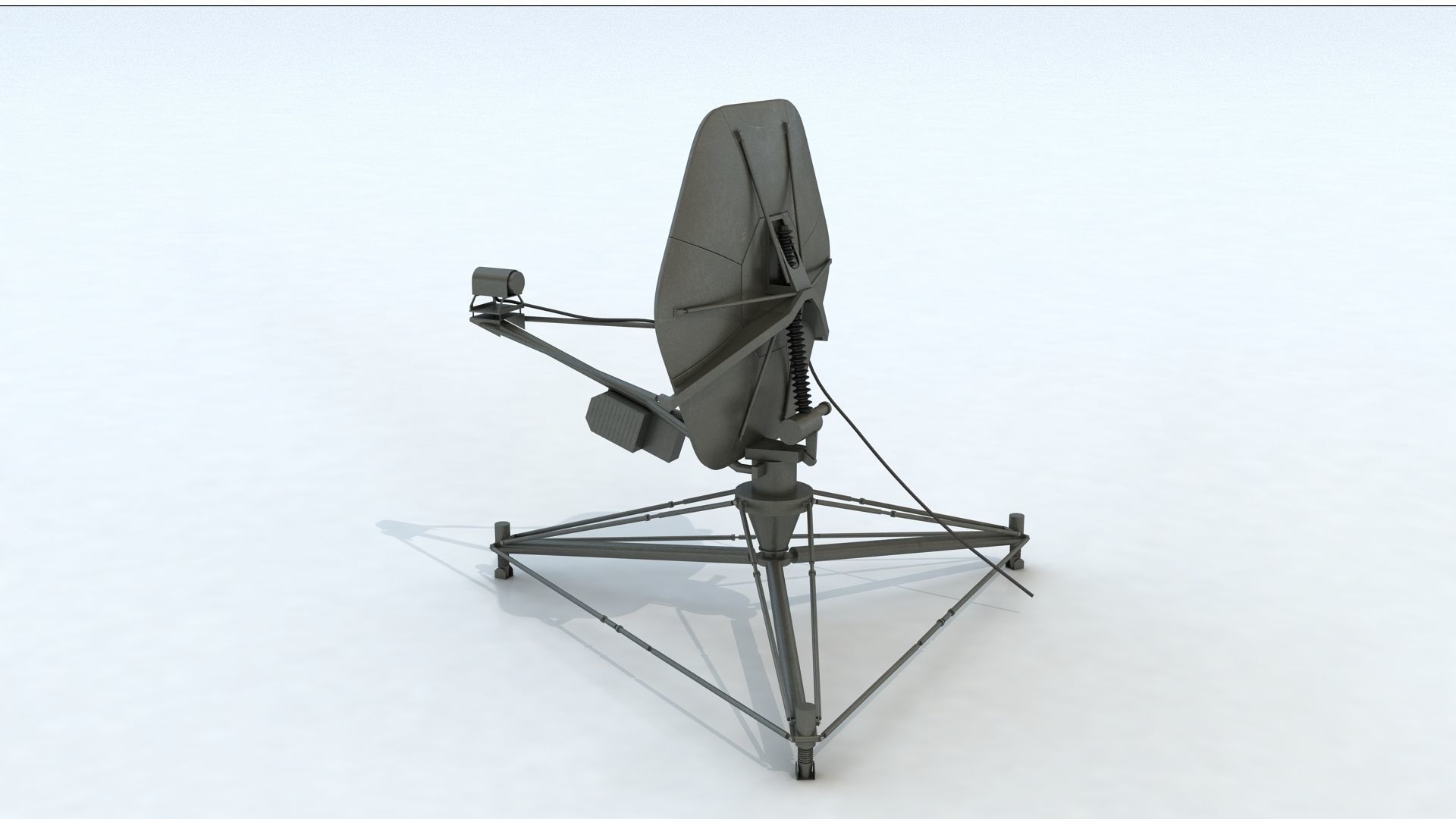 Reacher Satellite Ground Terminal 3D model | CGTrader