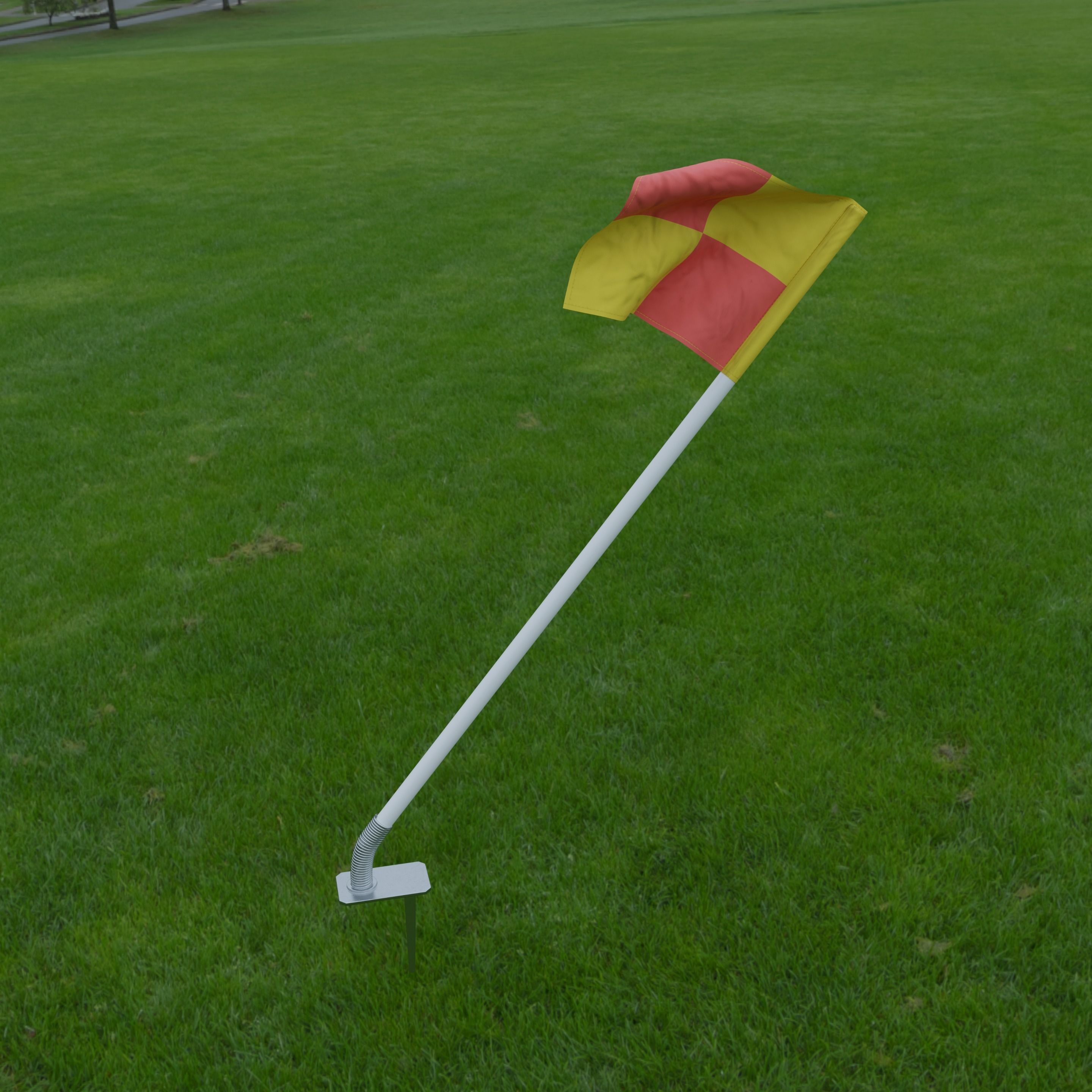 3D model Stadium flexible corner flag VR / AR / low-poly | CGTrader