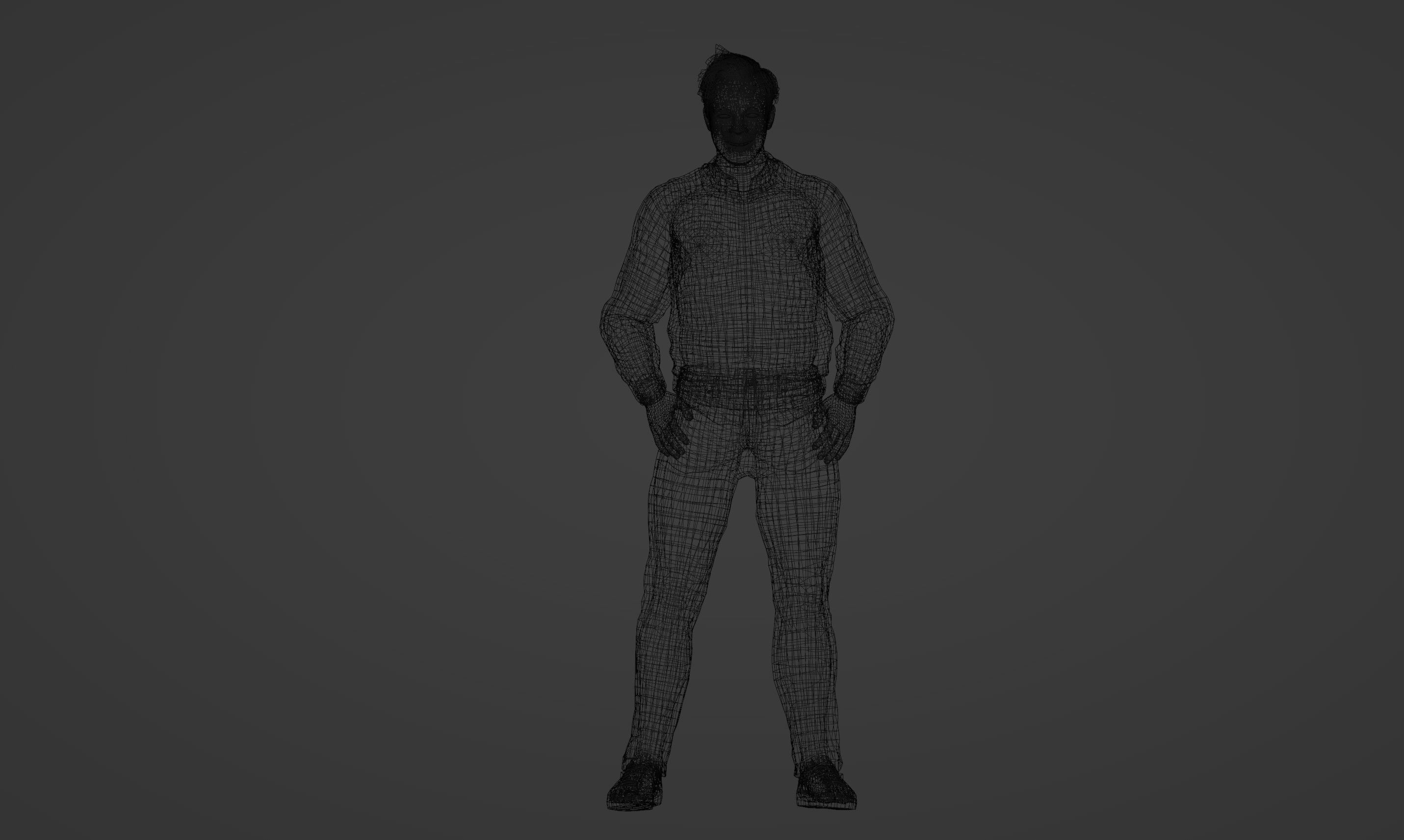 Realistic 3d Character Model Of A Cheerful 50 Year Old Man 3d Model Cgtrader