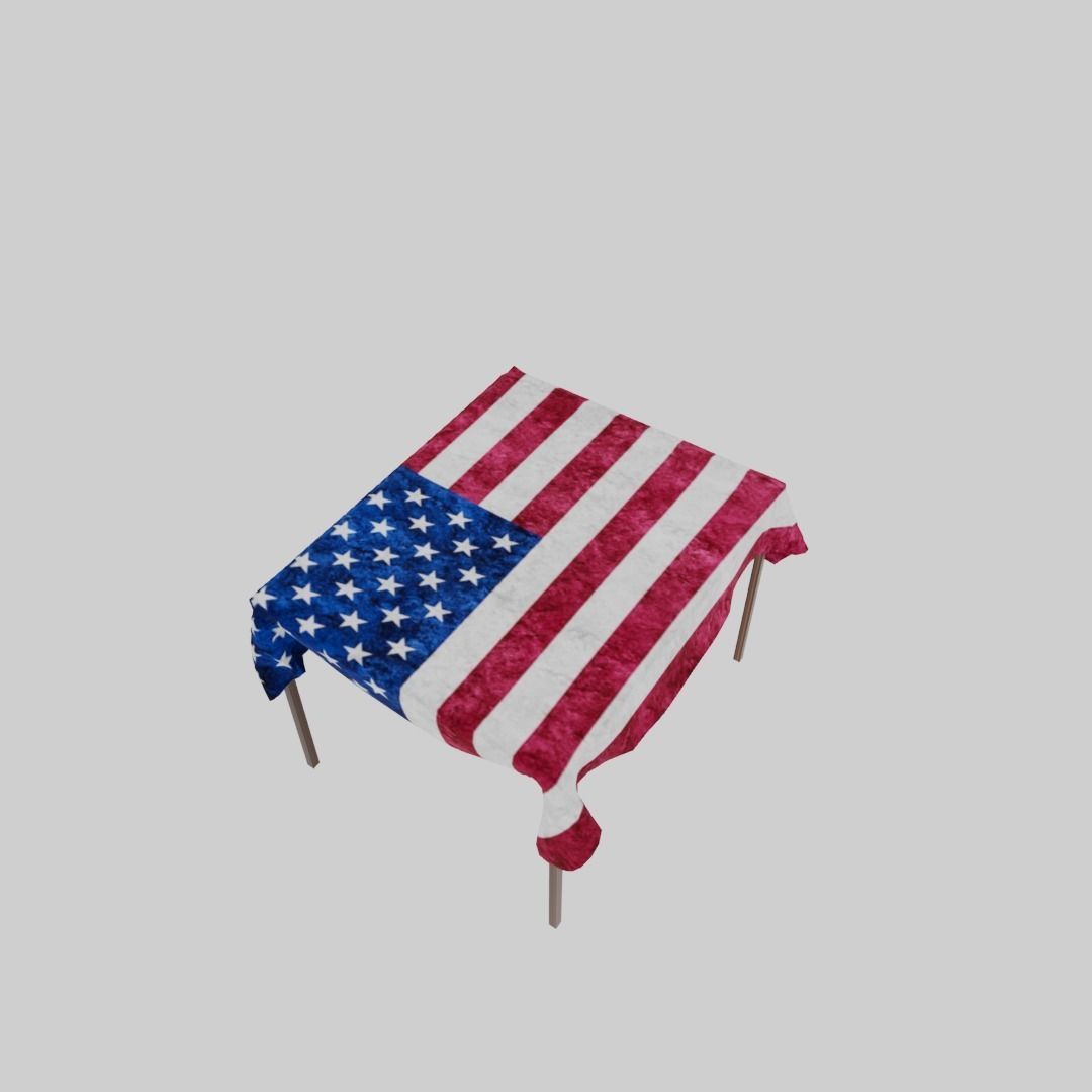 3D model American table VR / AR / low-poly | CGTrader