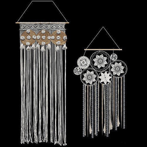 Macrame Set Dream Catcher free 3D model | CGTrader