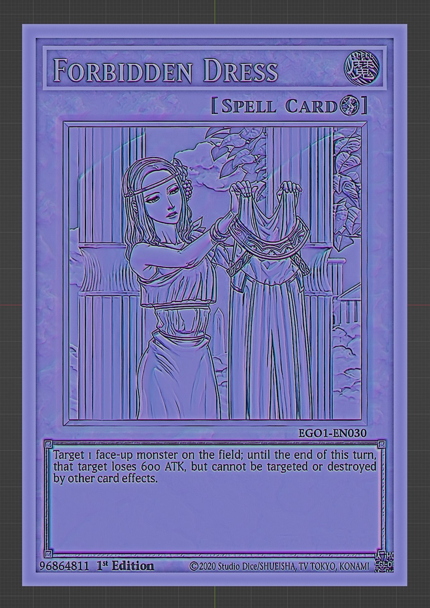 forbidden dress - yugioh free 3D model 3D printable | CGTrader