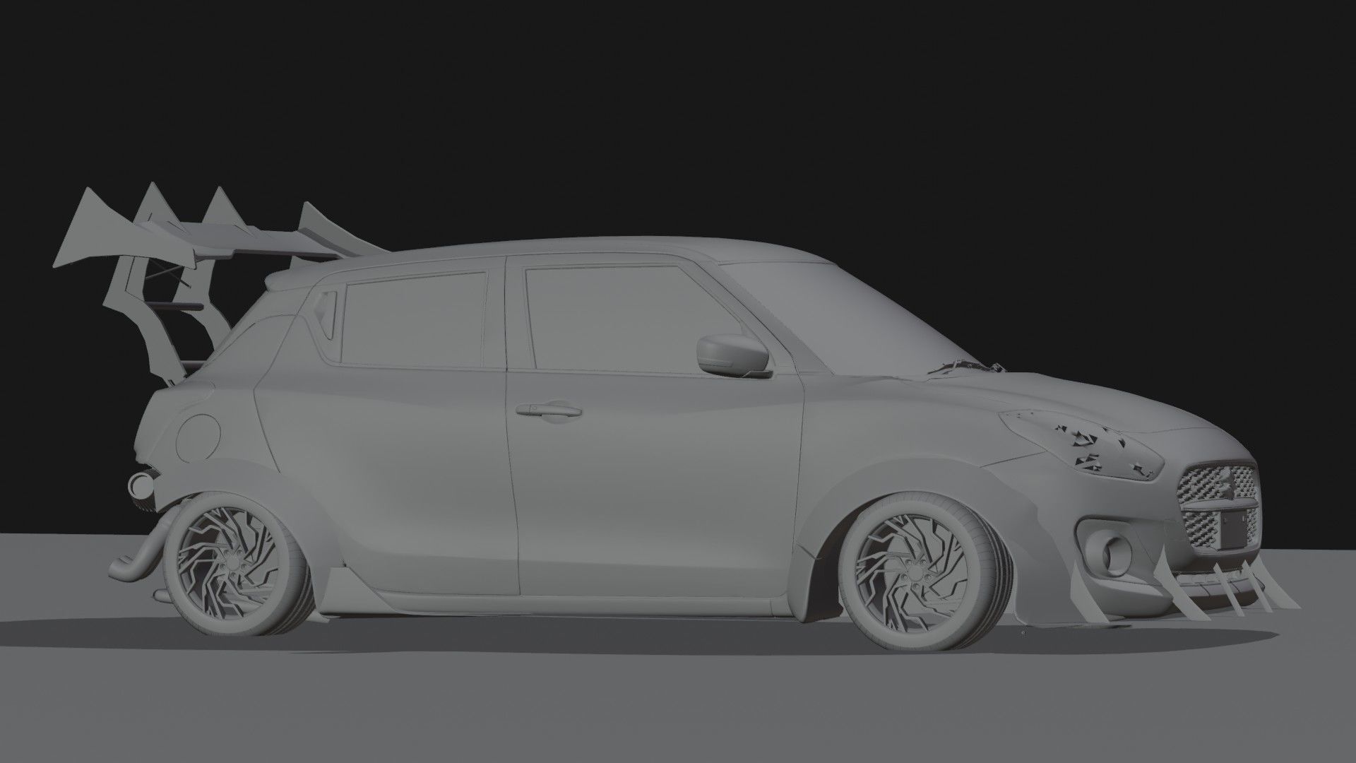 maruti swift free VR / AR / low-poly 3D model rigged | CGTrader