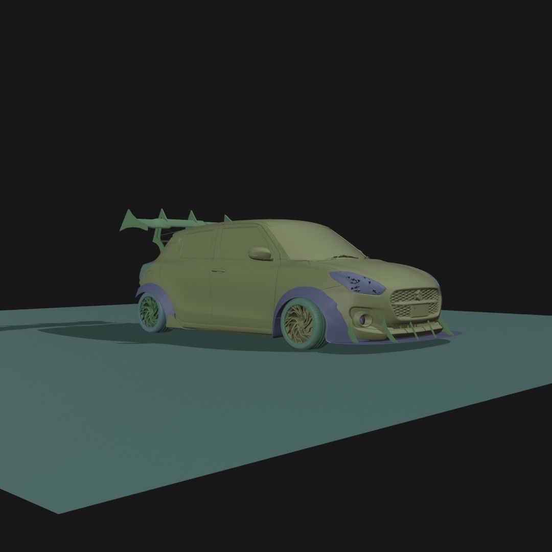 maruti swift free VR / AR / low-poly 3D model rigged | CGTrader