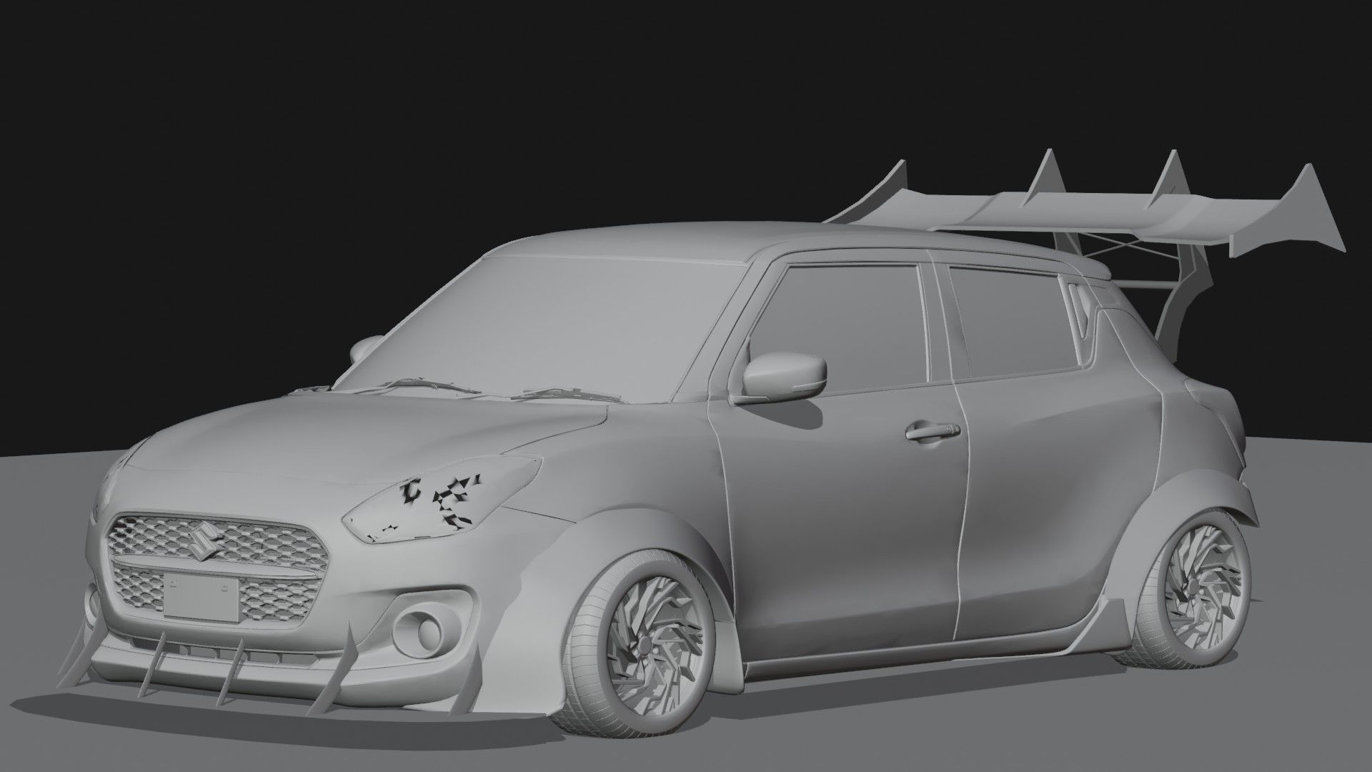 maruti swift free VR / AR / low-poly 3D model rigged | CGTrader