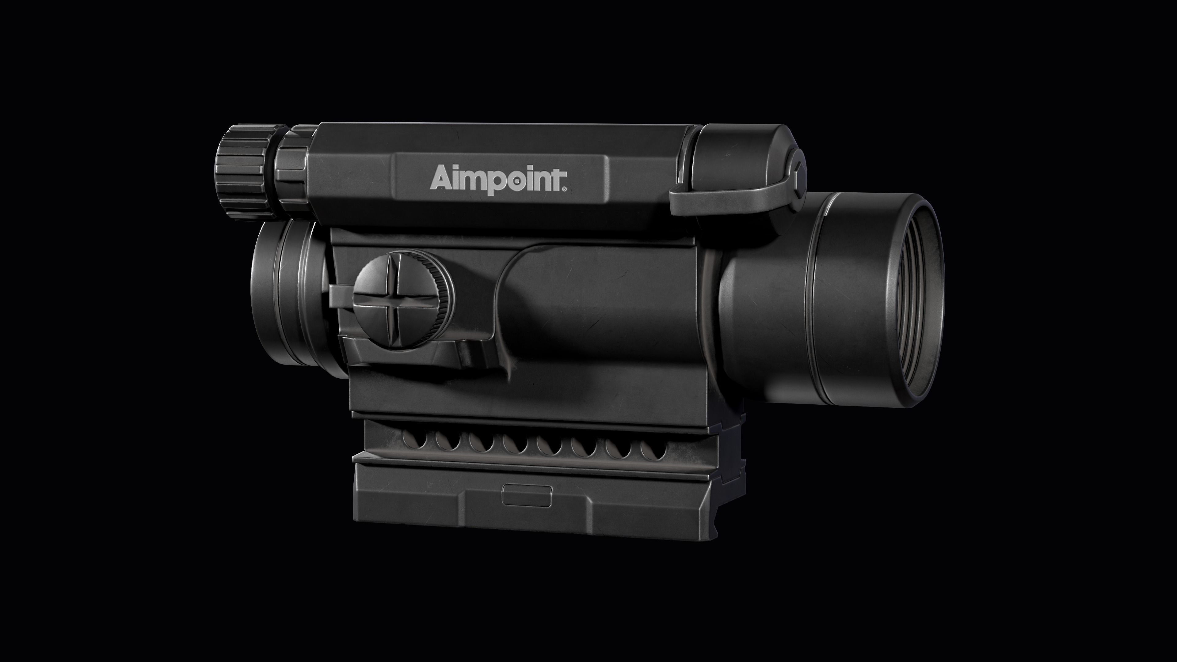 3D model Red Dot Reflex Sight Aimpoint CompM4 VR / AR / low-poly | CGTrader