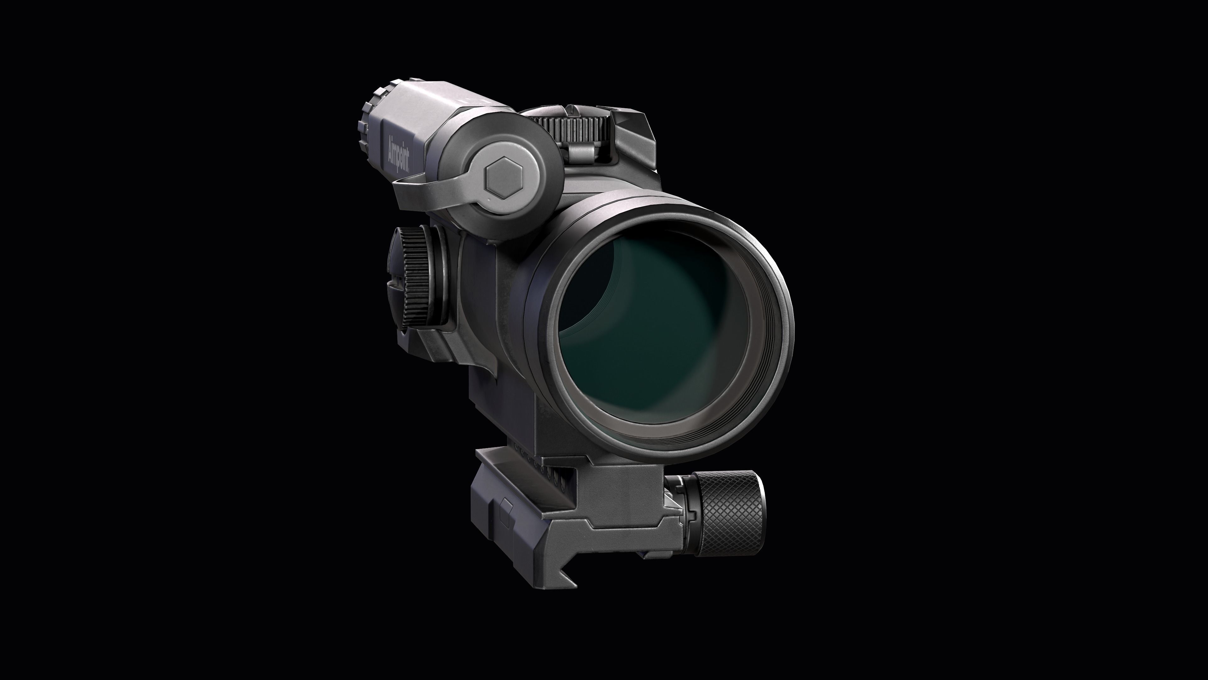 3D model Red Dot Reflex Sight Aimpoint CompM4 VR / AR / low-poly | CGTrader