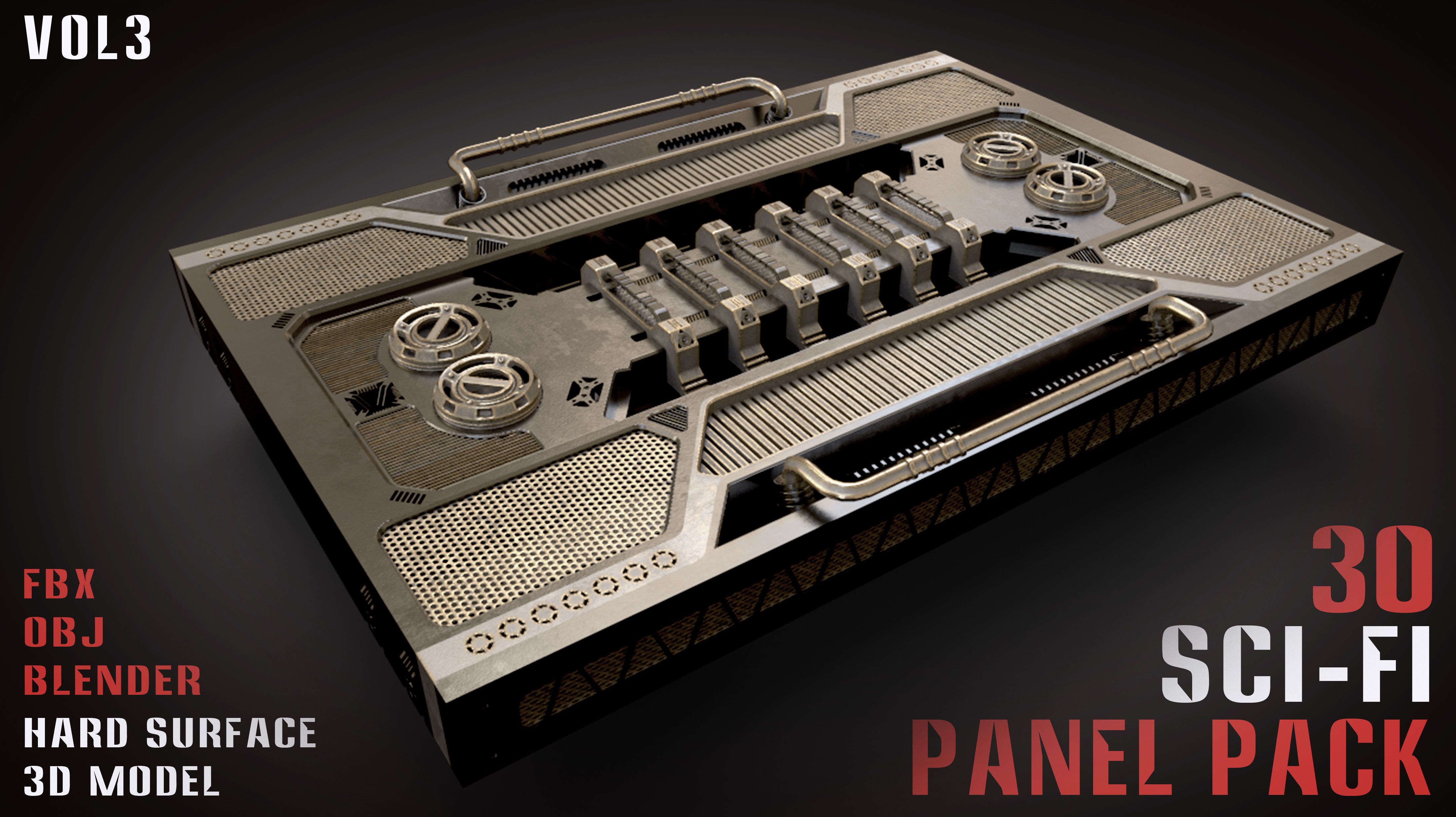 30 Sci-Fi Panel Pack-Vol3 3D model | CGTrader