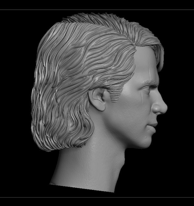 Anakin Skywalker Revenge of the Sith headsculpt 3D model 3D printable ...