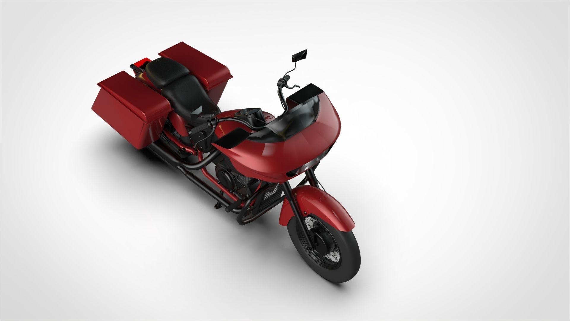 Cruiser Batwing Motorcycle 3D Model 3D model | CGTrader