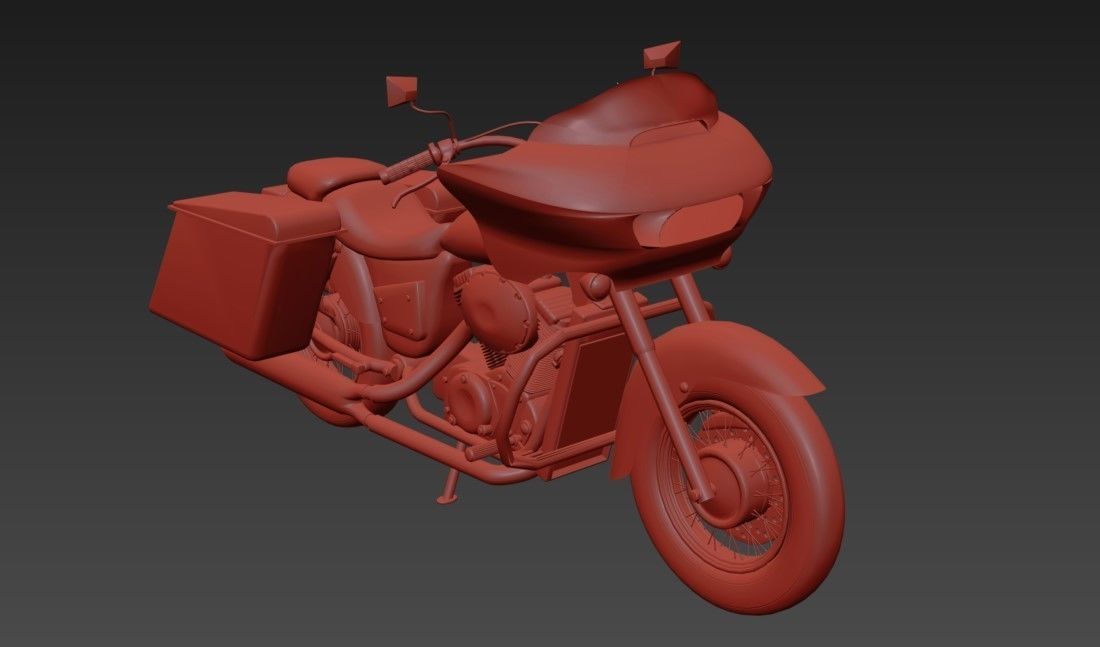 Cruiser Batwing Motorcycle 3D Model 3D model | CGTrader
