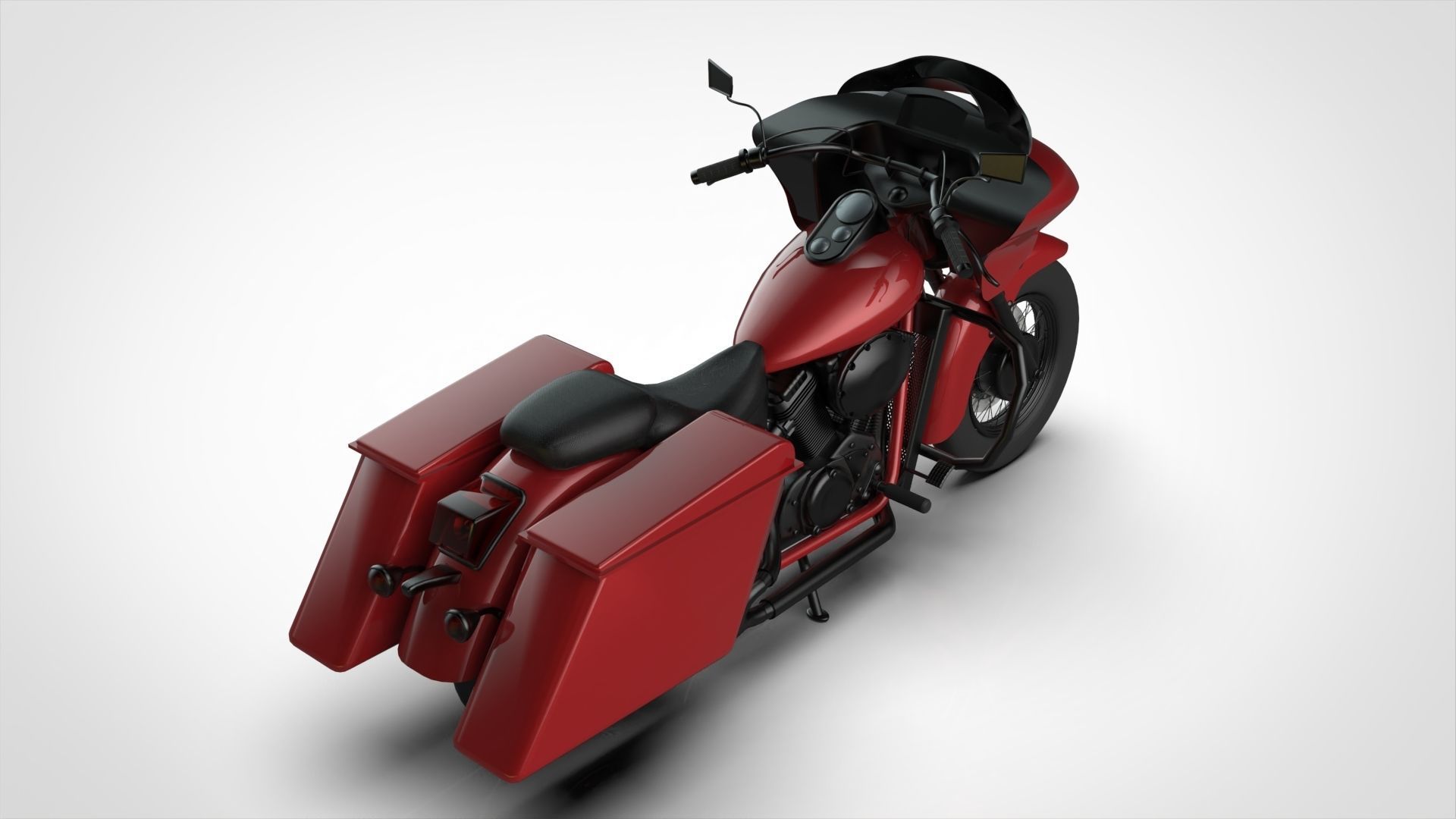 Cruiser Batwing Motorcycle 3D Model 3D model | CGTrader