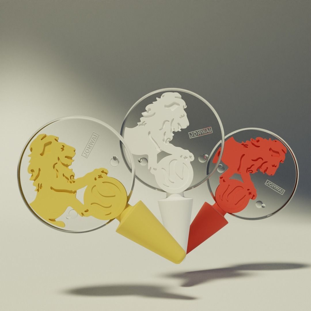 Sample Random Token Design 3D model | CGTrader