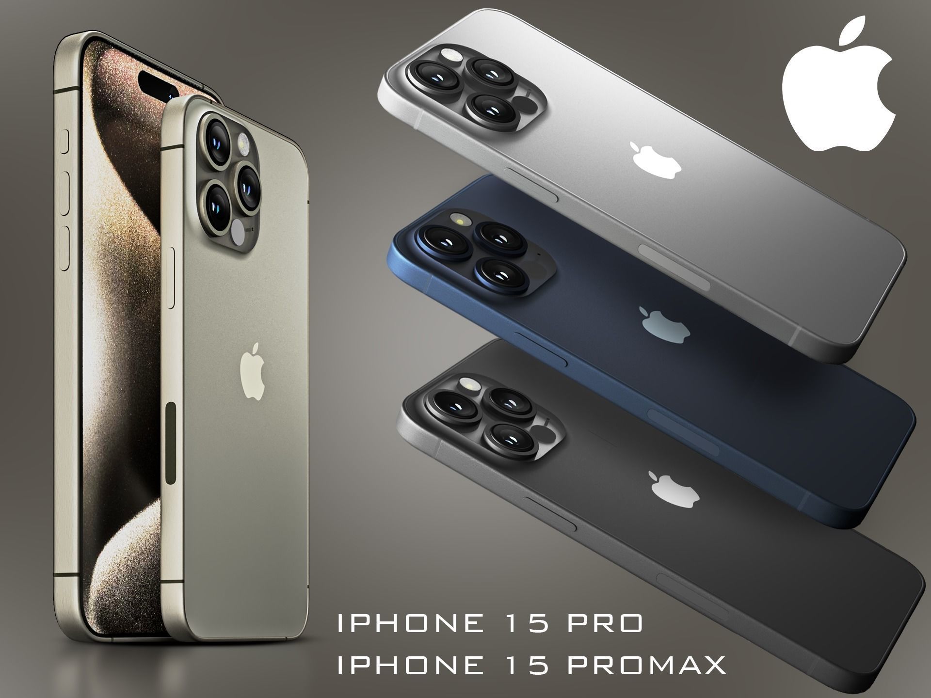 Apple Iphone 15 Pro And Iphone 15 Promax 3D Model 3D model | CGTrader