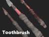 3D model Toothbrush shank - 3 texture styles VR / AR / low-poly | CGTrader
