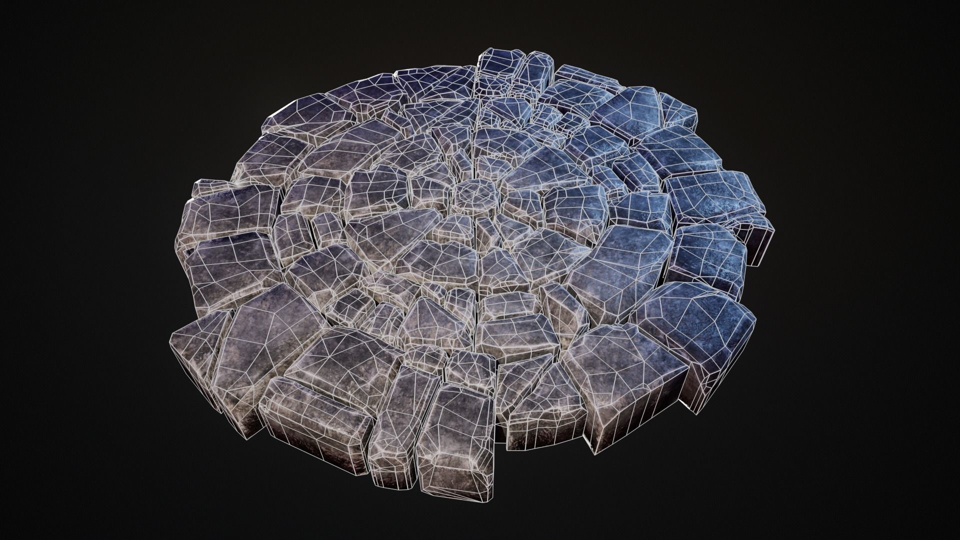 3D model Pedestal Pavement VR / AR / low-poly | CGTrader