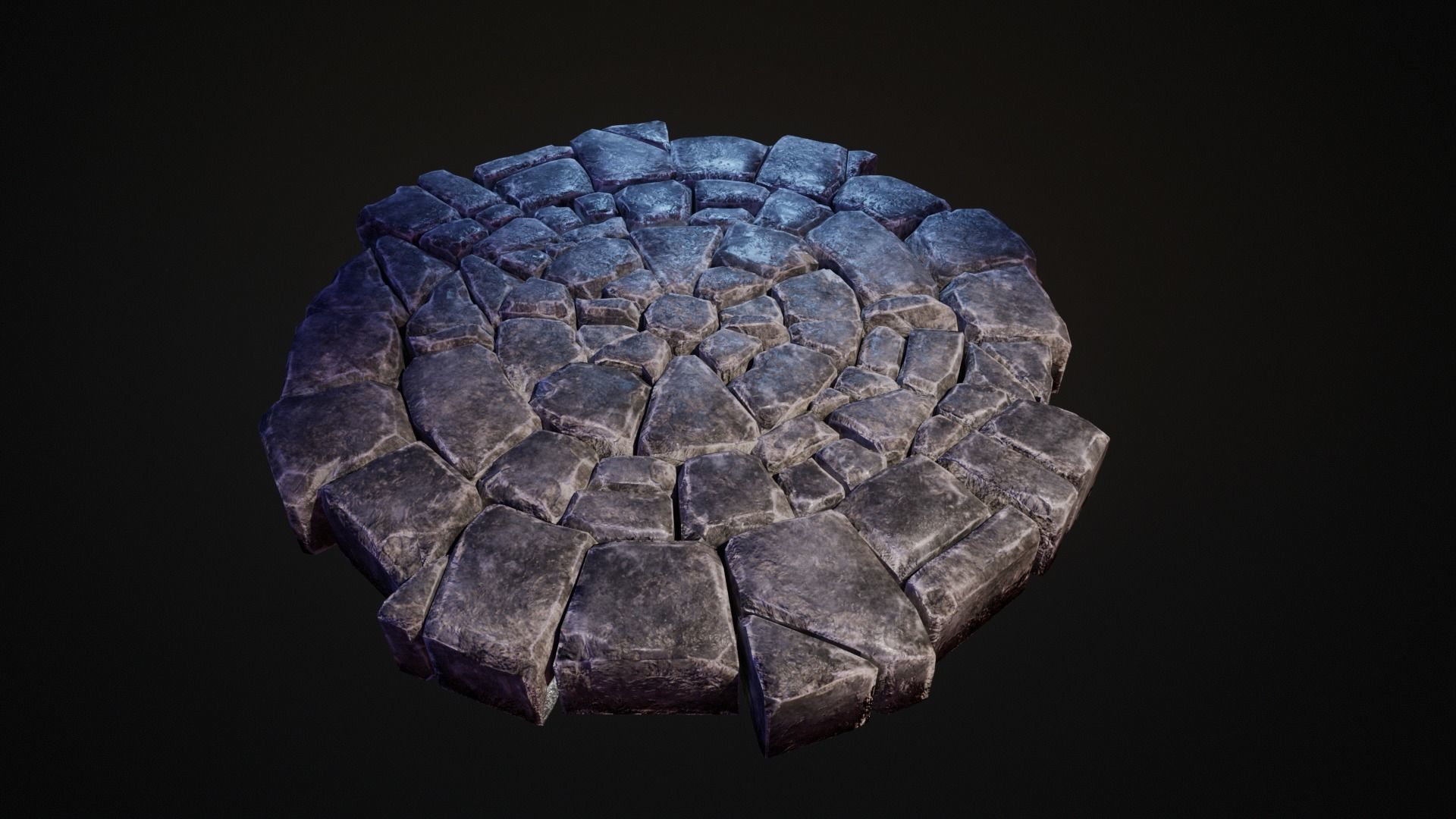 3D model Pedestal Pavement VR / AR / low-poly | CGTrader