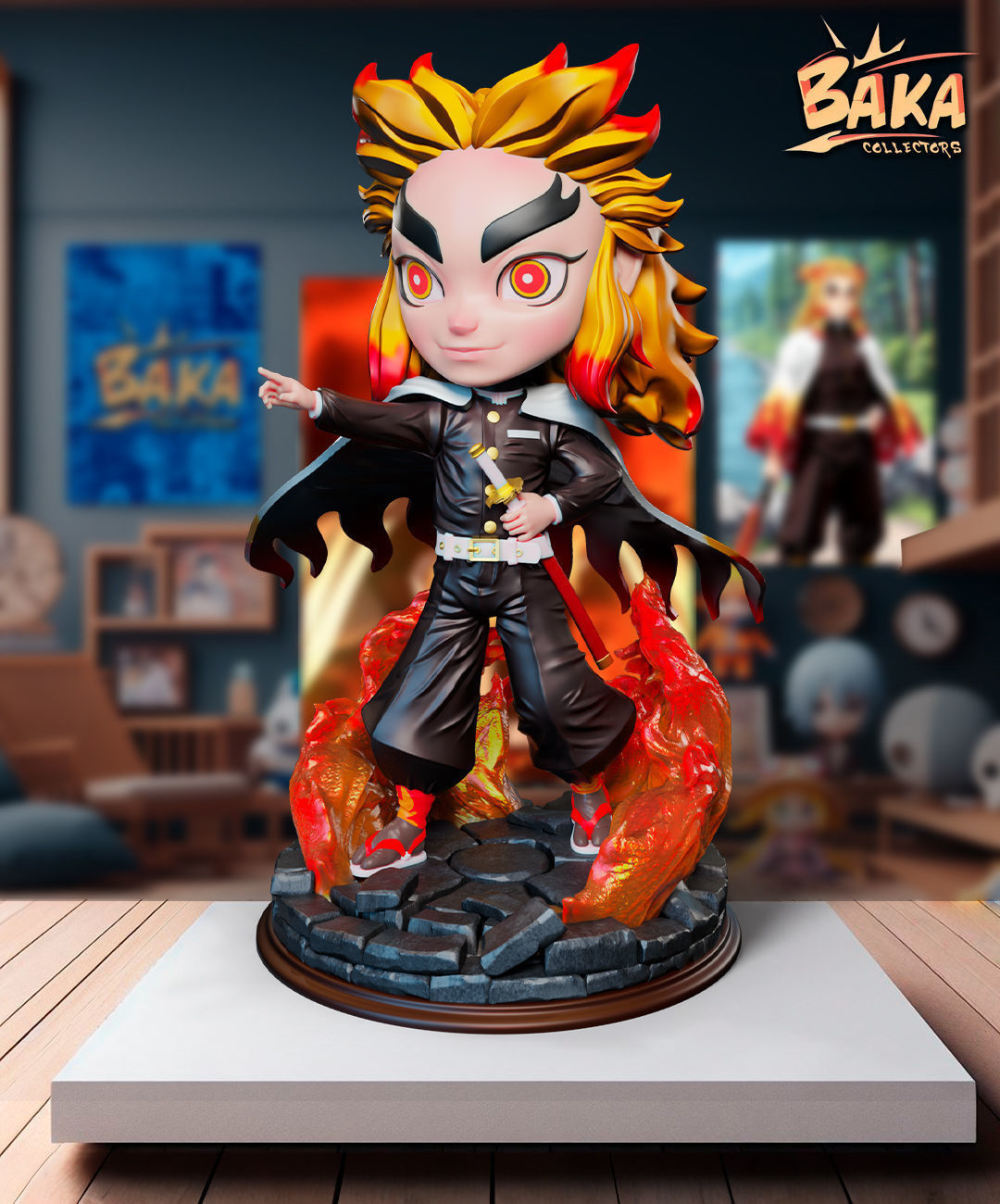 Rengoku - Chibi 3D model 3D printable | CGTrader
