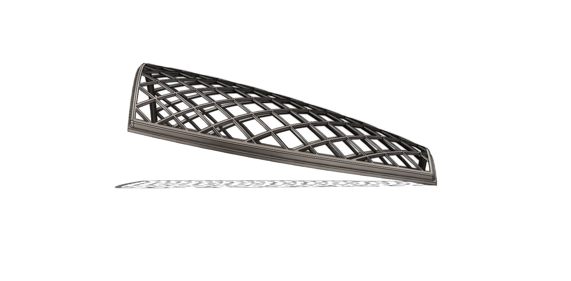 Grade Curva Curved Grille 3D model | CGTrader