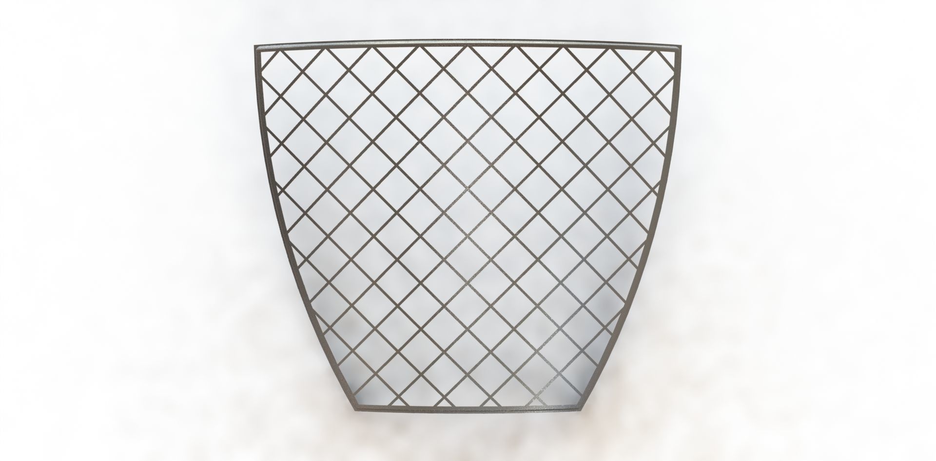 Grade Curva Curved Grille 3D model | CGTrader