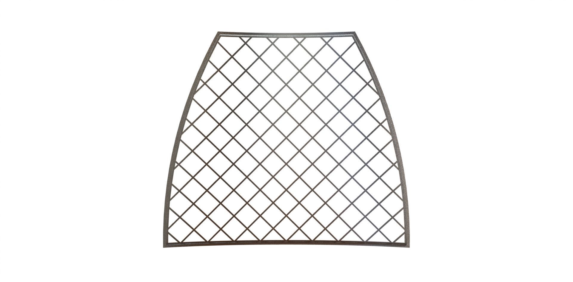 Grade Curva Curved Grille 3D model | CGTrader
