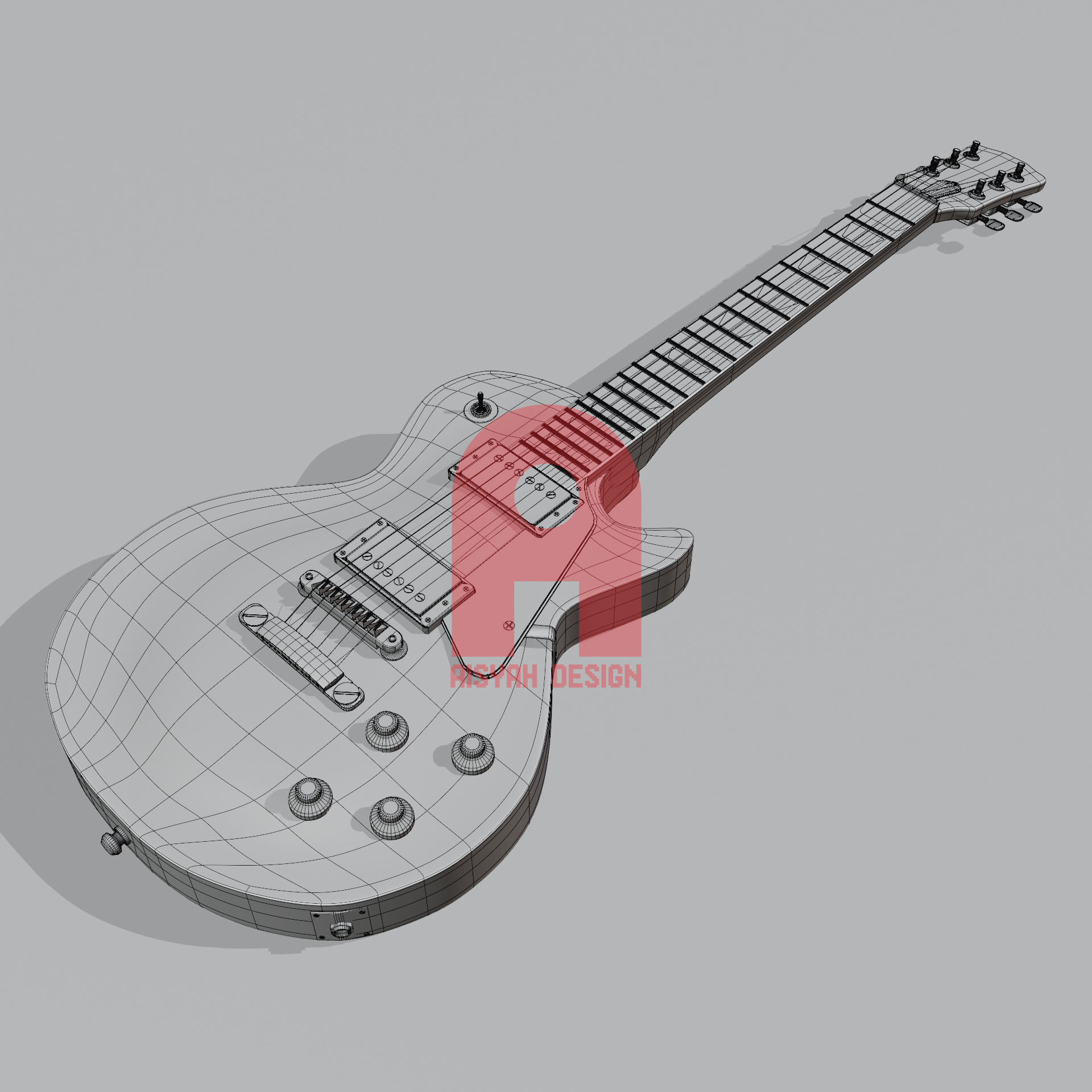 guitar electric les paul Texture | CGTrader