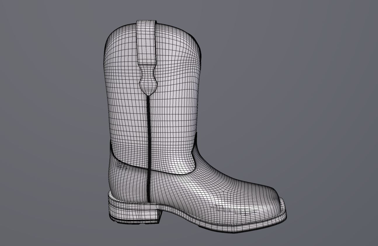 3D model ARIAT WOMENS DELILAH SPICED CIDER WESTERN BOOTS VR / AR / low ...