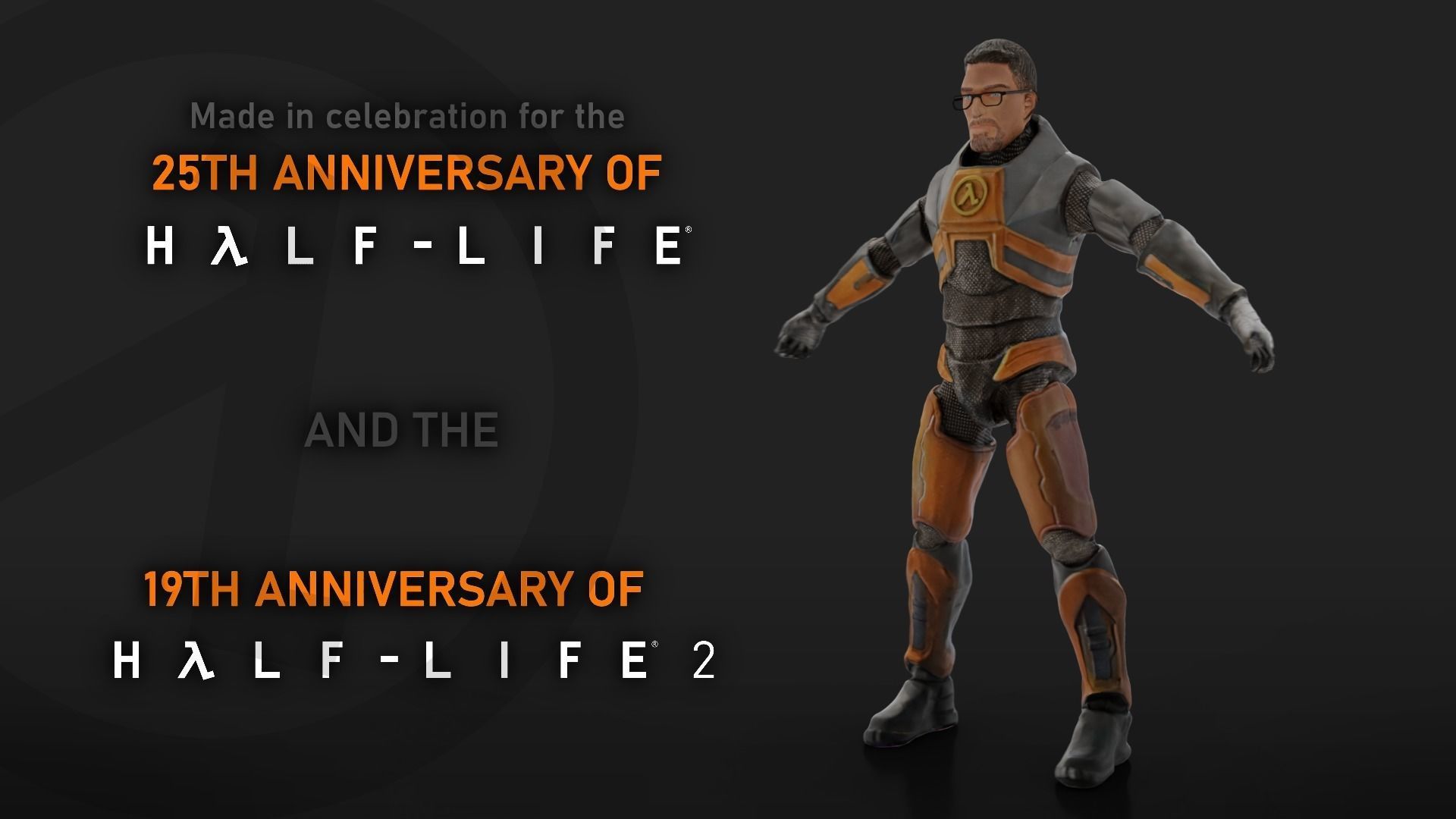 3D model Mondo Gordon Freeman Figurine Action Figure VR / AR / low-poly ...