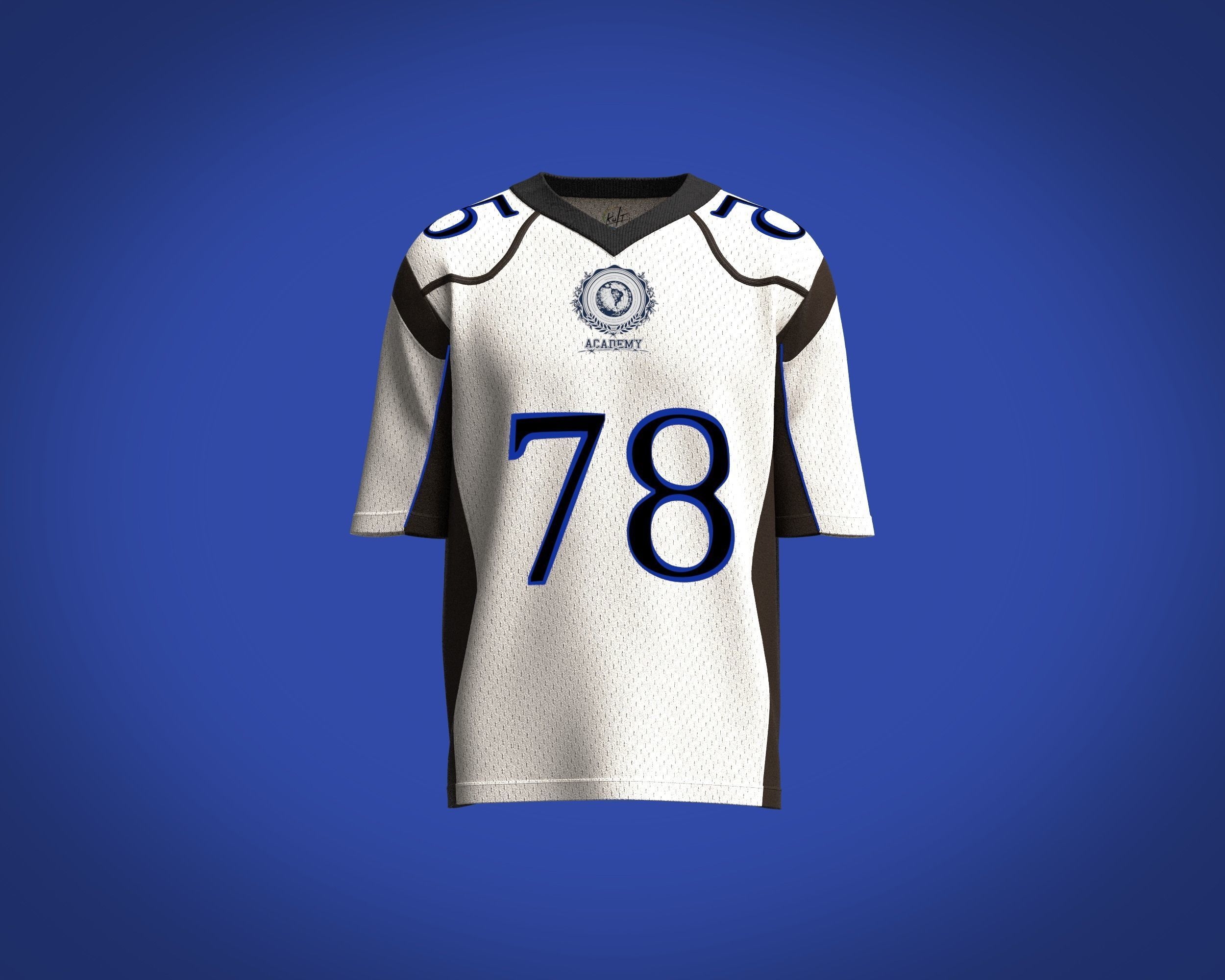 Cut and sew Mens Sports Mesh jersey with Graphics 3D model | CGTrader