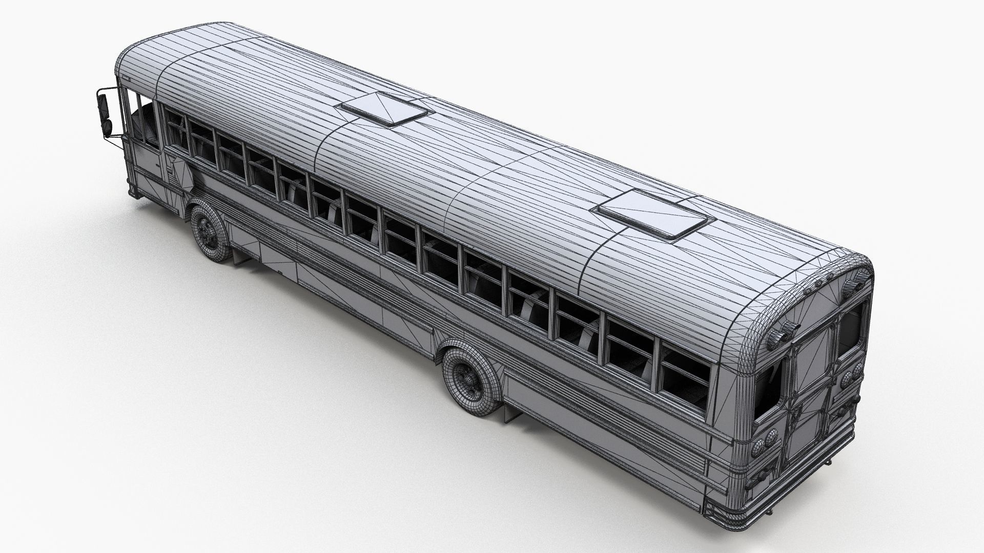 3D model School bus Thomas VR / AR / low-poly | CGTrader