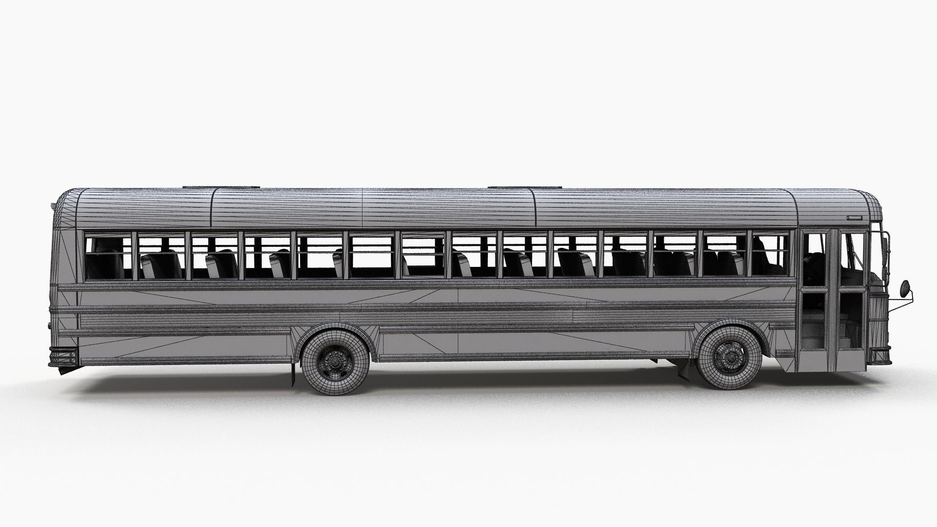3D model School bus Thomas VR / AR / low-poly | CGTrader
