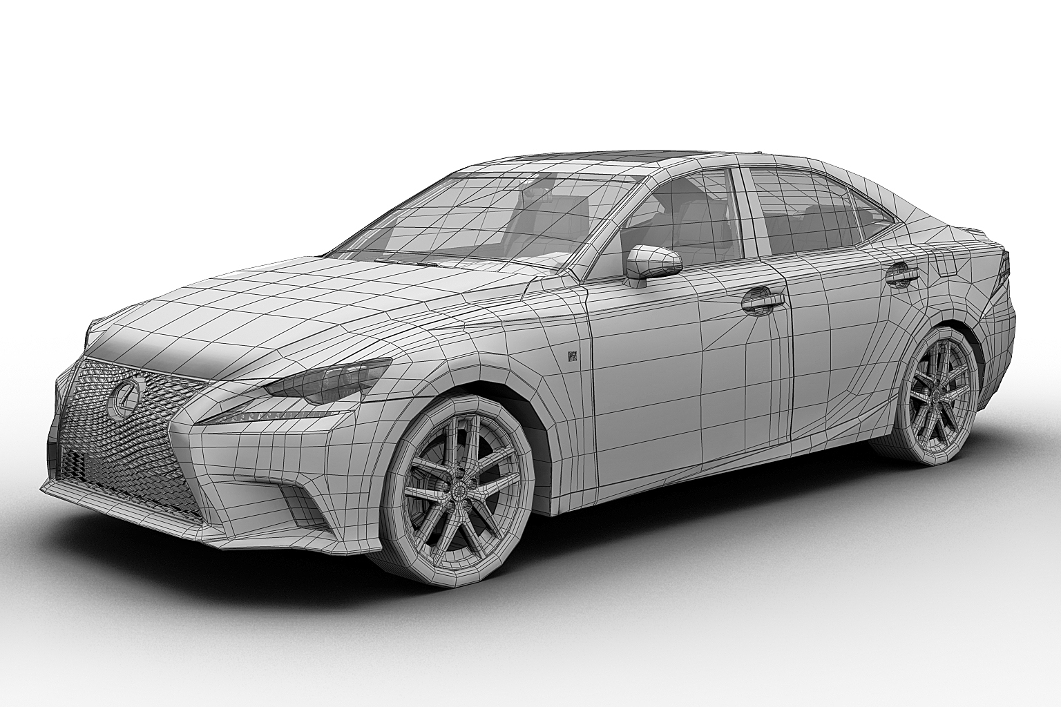 2014 Lexus IS350 3D model | CGTrader
