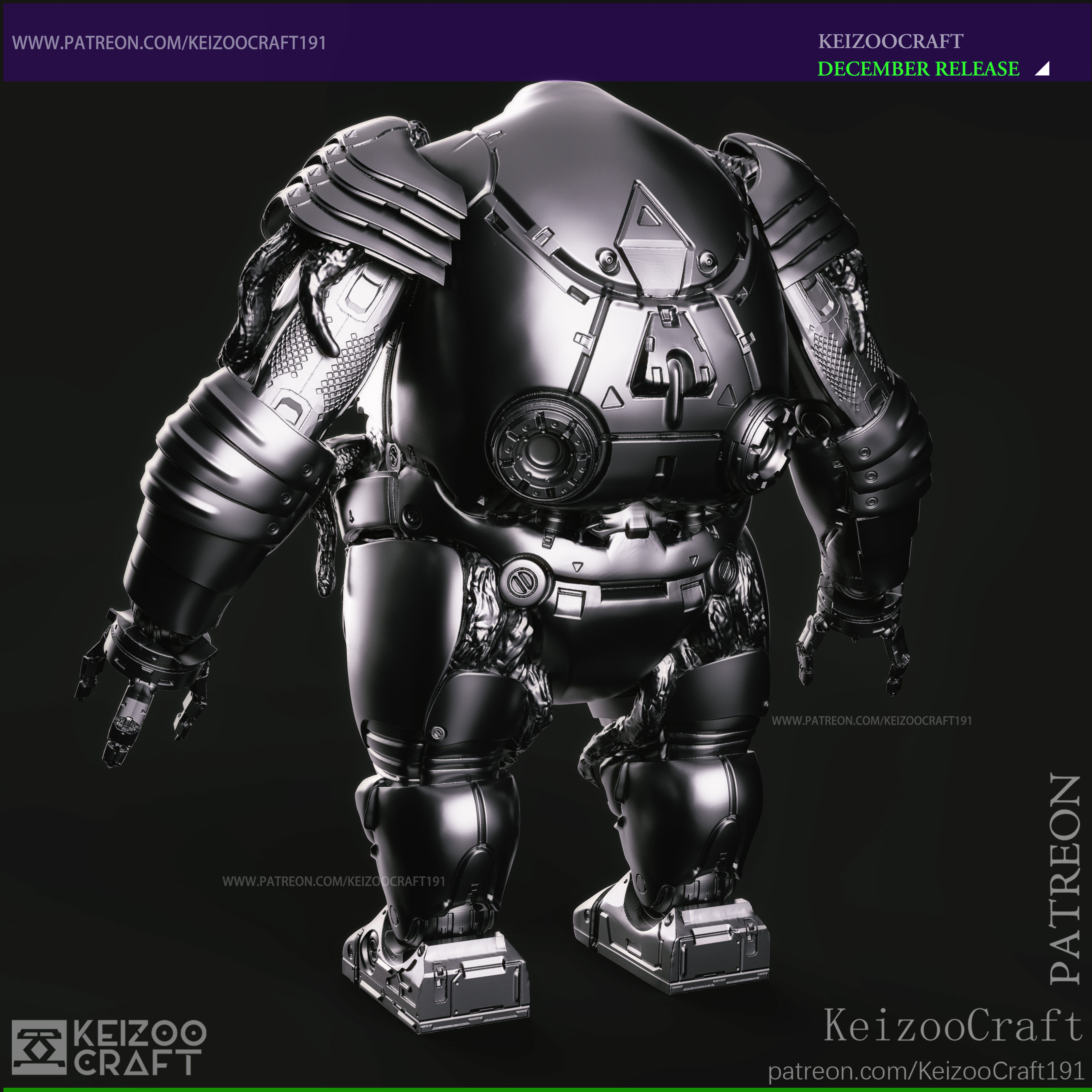 KRANG-MECH DRANG-TMNT-FAN ART-KRANG ROBOT-3D PRINTABLE-STL 3D model 3D ...
